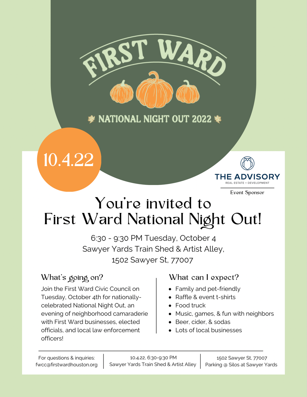 Upcoming Events — First Ward Houston