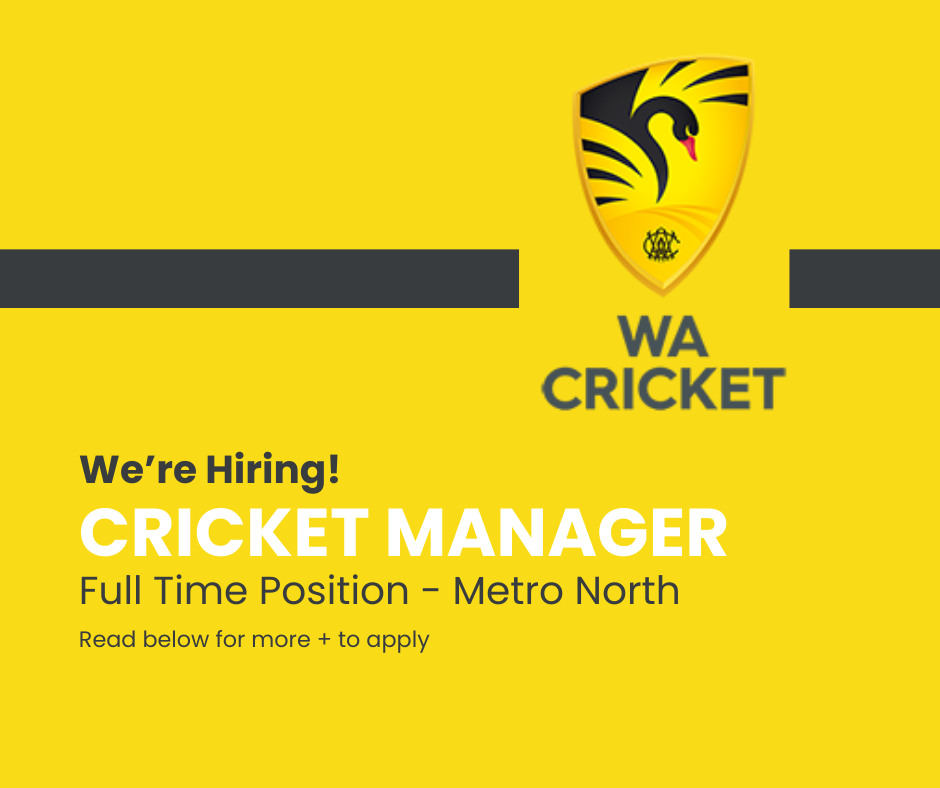 WA Cricket is Hiring — CricketWest