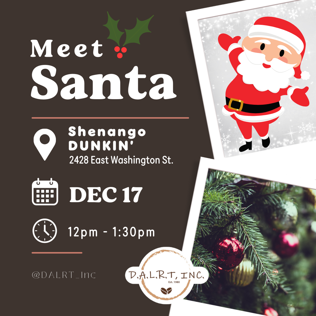 Meet Santa at Shenango Dunkin' in New Castle, PA — DALRT Inc