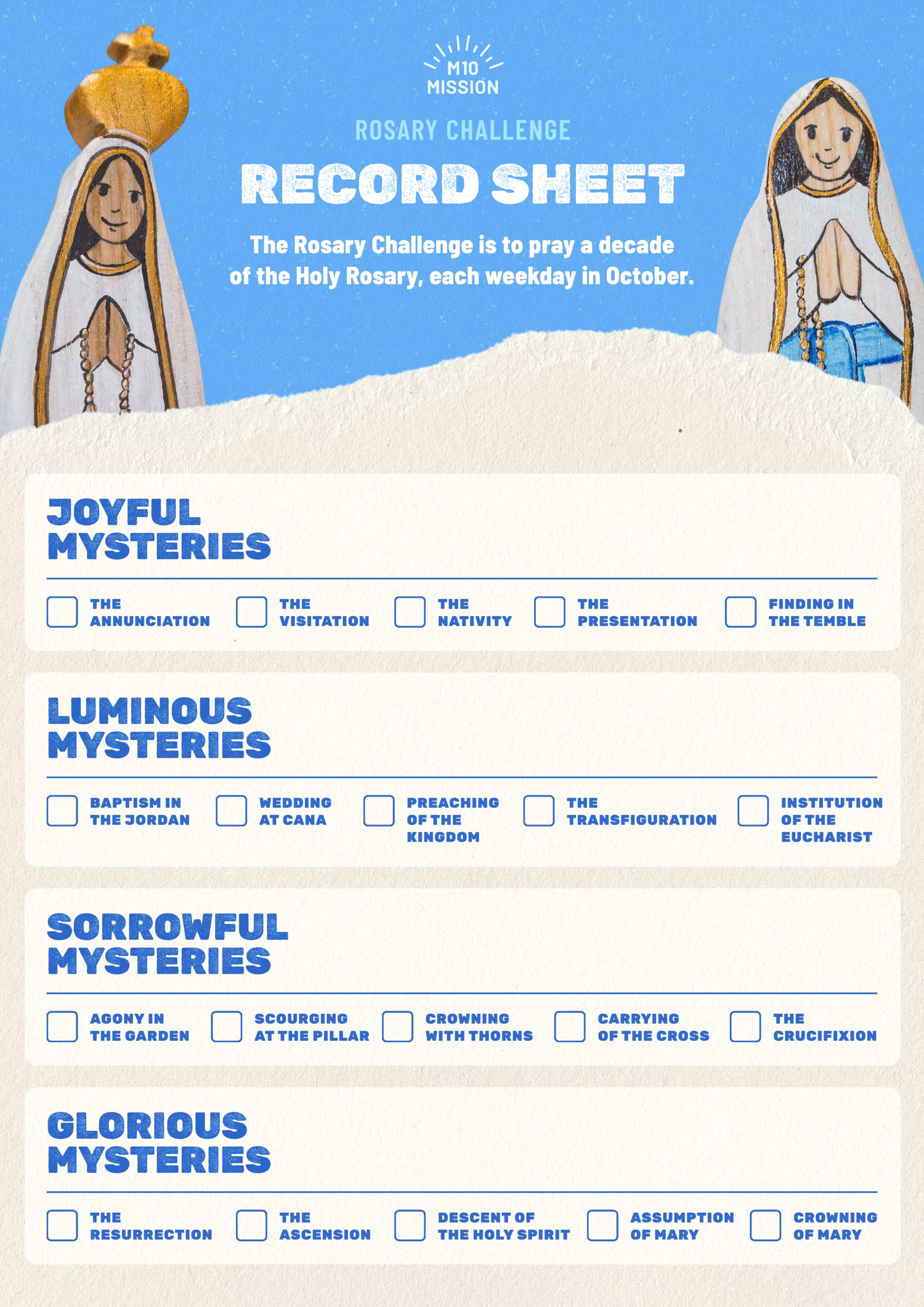 The Mark 10 Mission - The Rosary Challenge