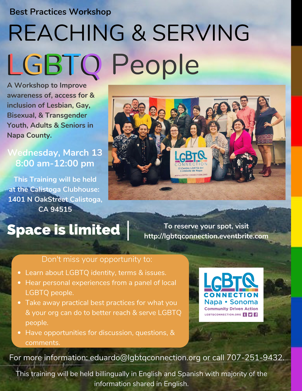 March 13: Best Practices Training in Calistoga - Reaching & Serving ...