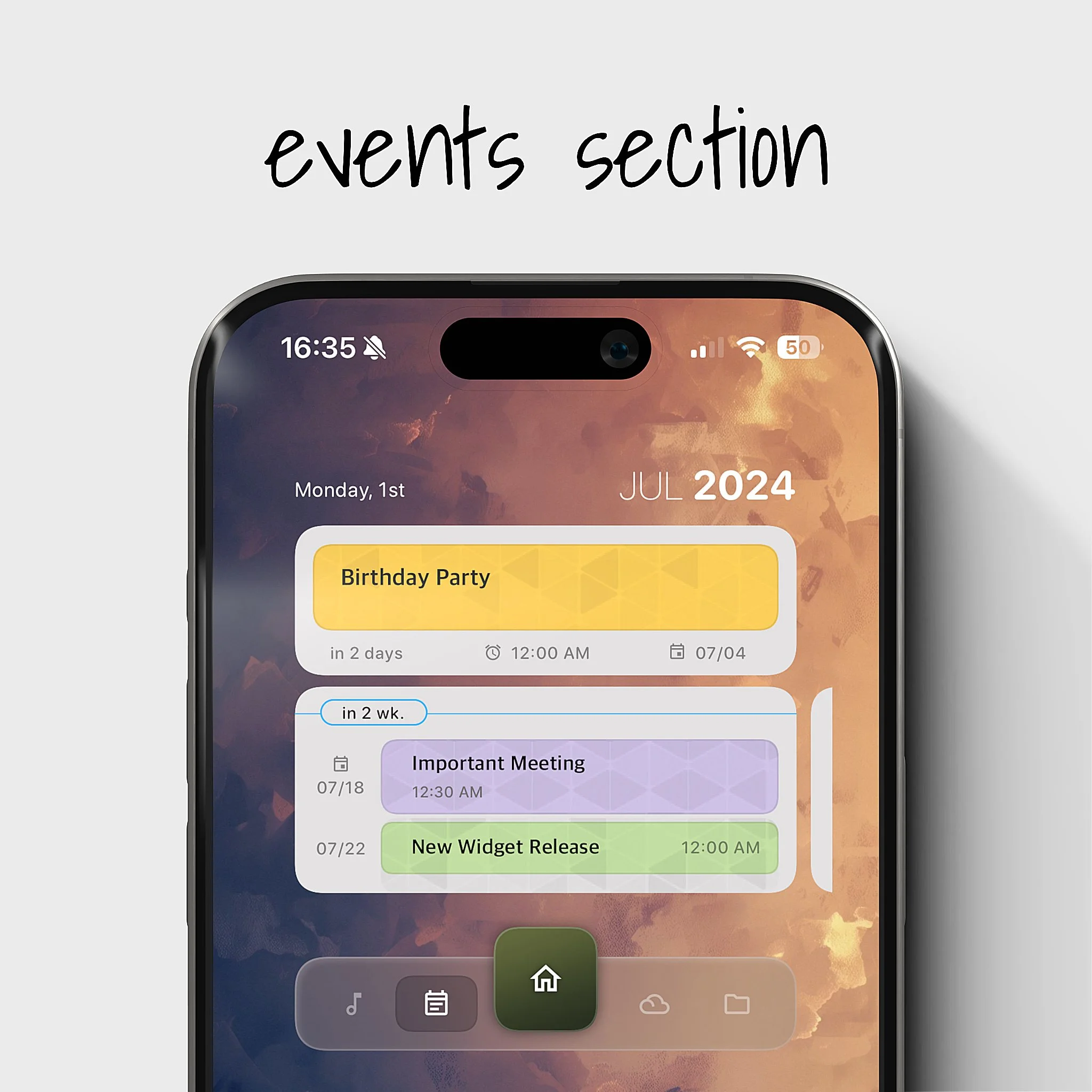 Mini Drawer Widgy Widget — This is E