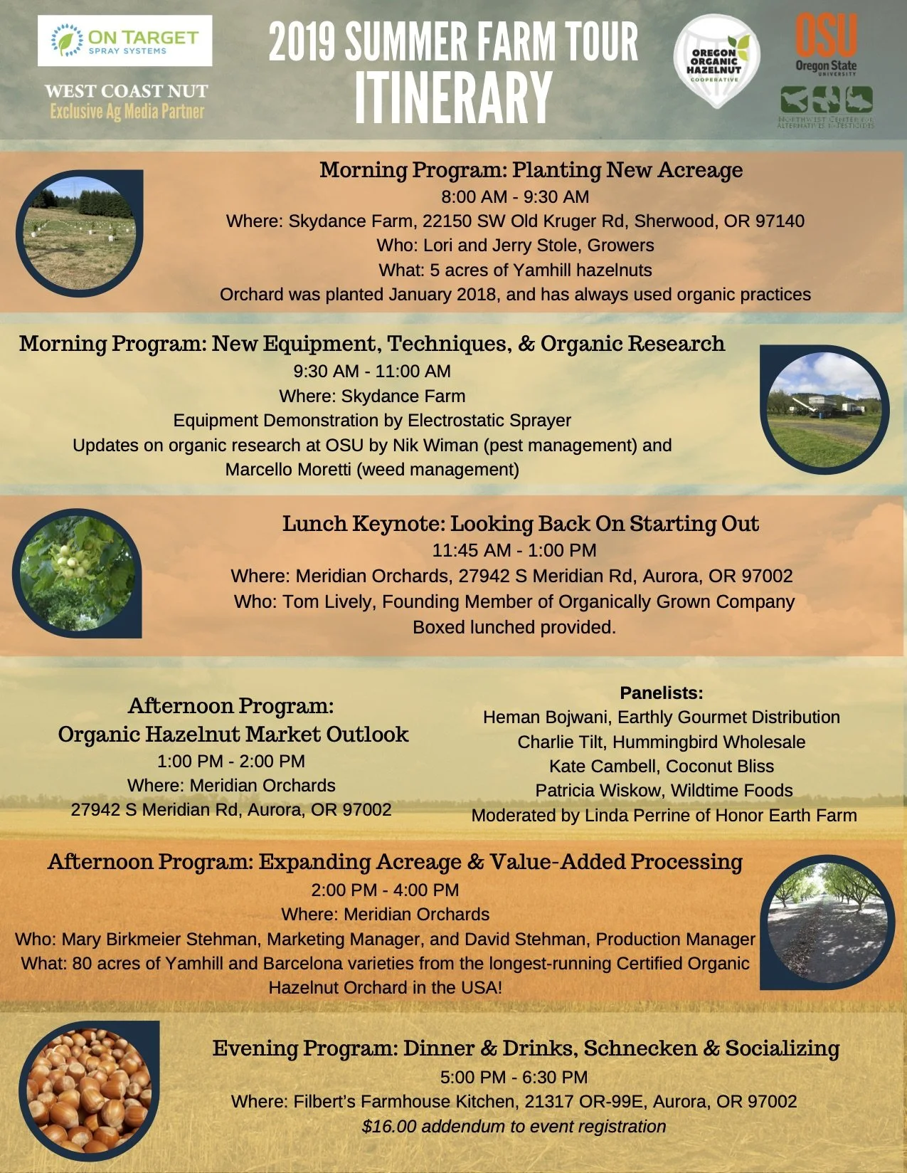 Summer Tour — Oregon Organic Hazelnut Collective