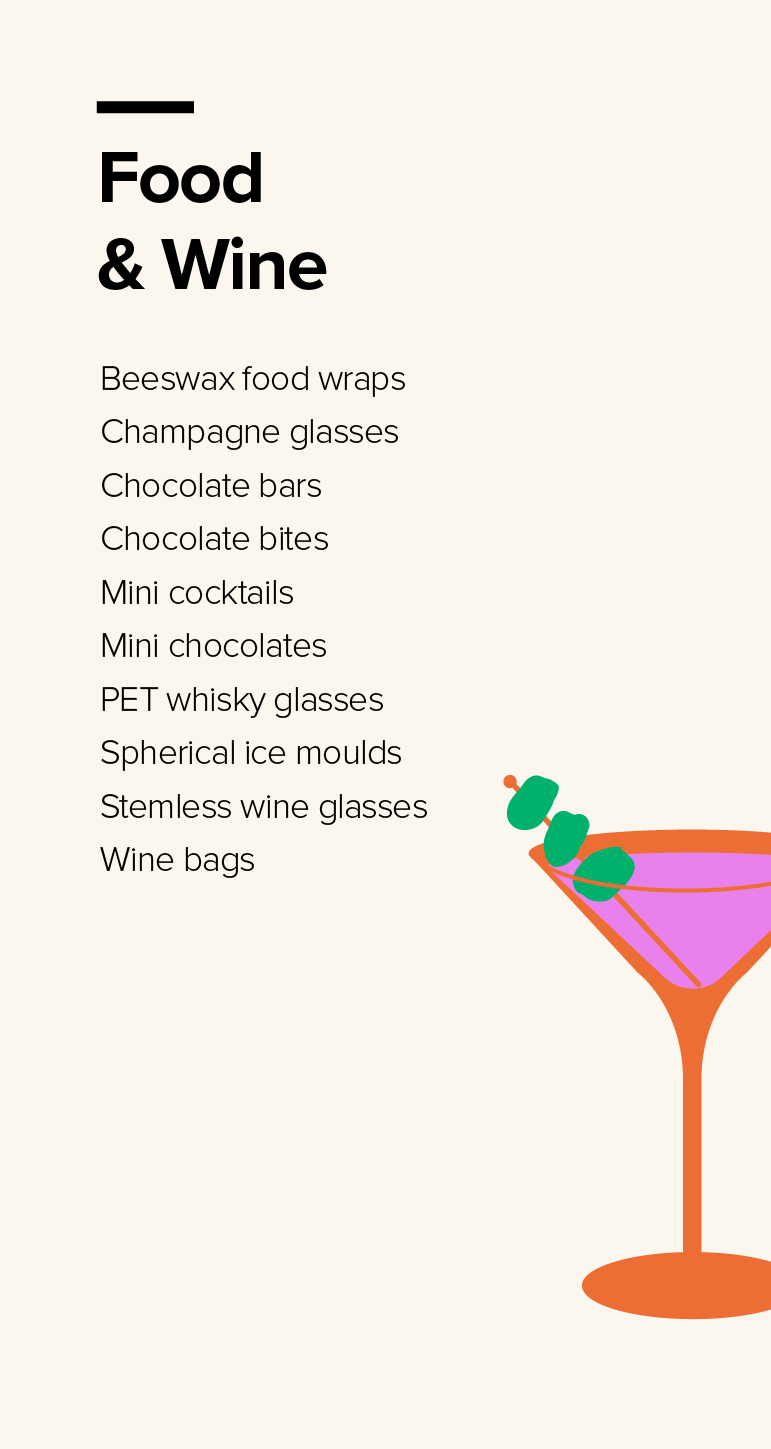 Product Menu | Promotional Merchandising Products That We Offer