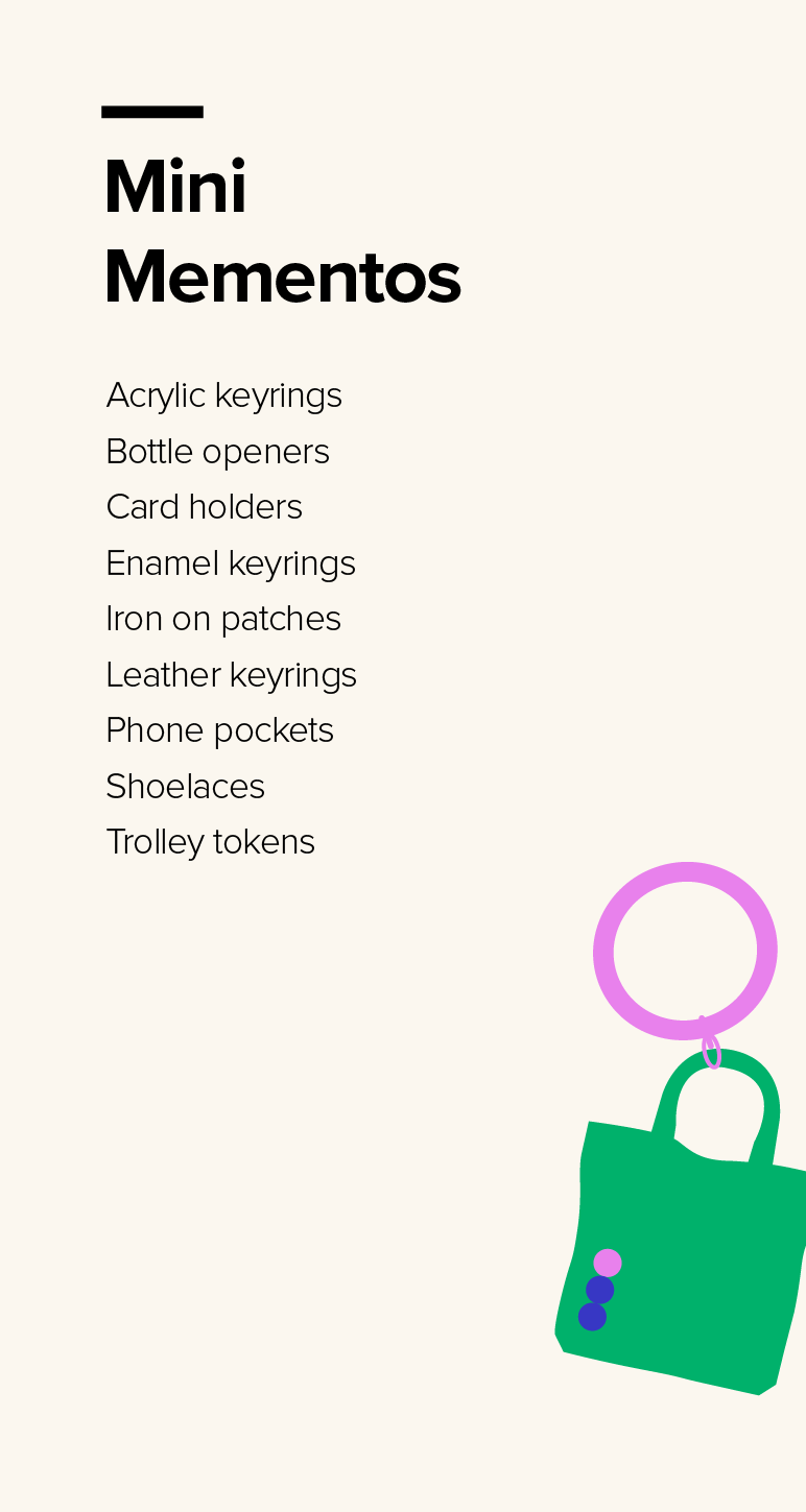 Product Menu | Promotional Merchandising Products That We Offer