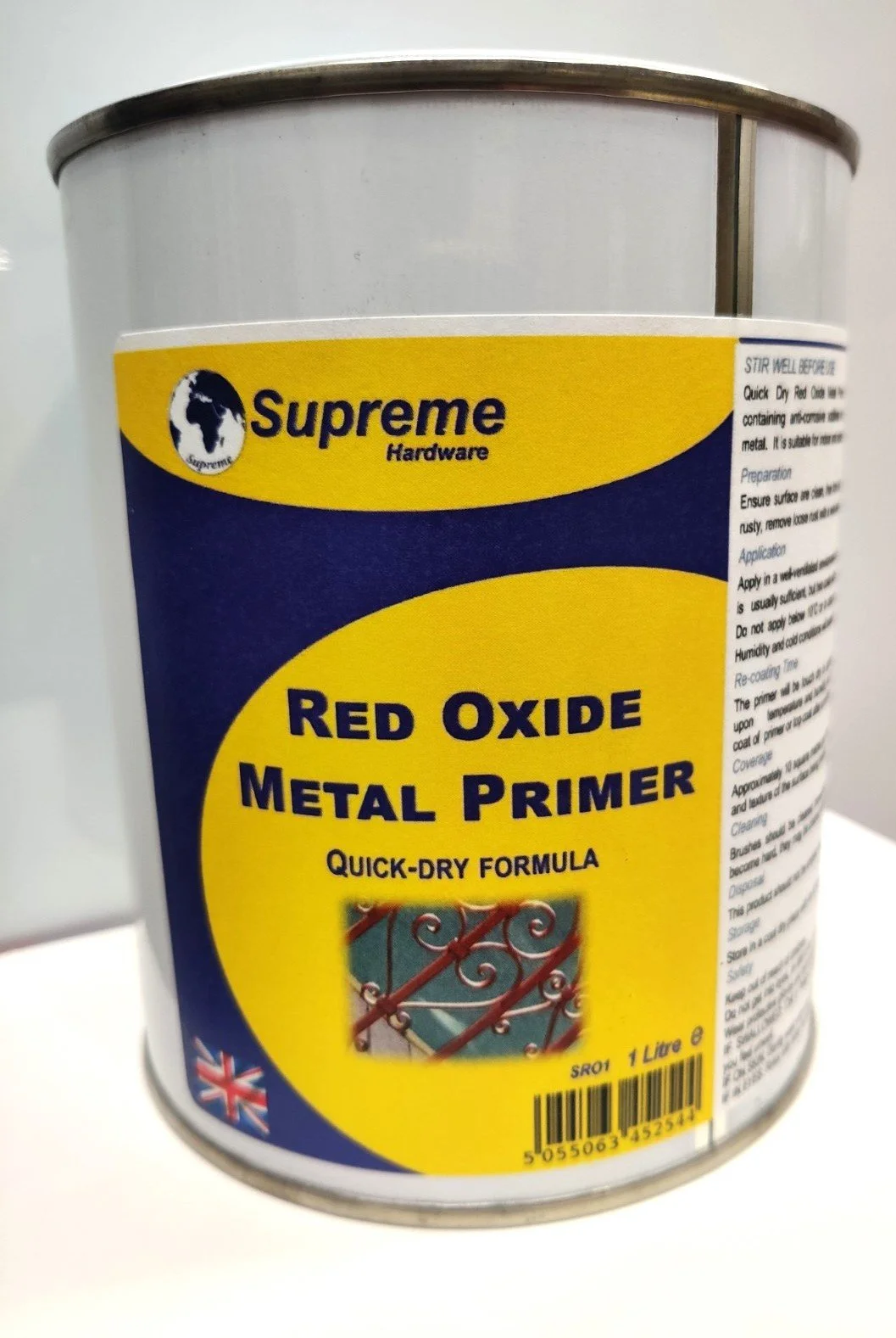 Supreme Red Oxide Primer 5Ltr — SUPREME HARDWARE