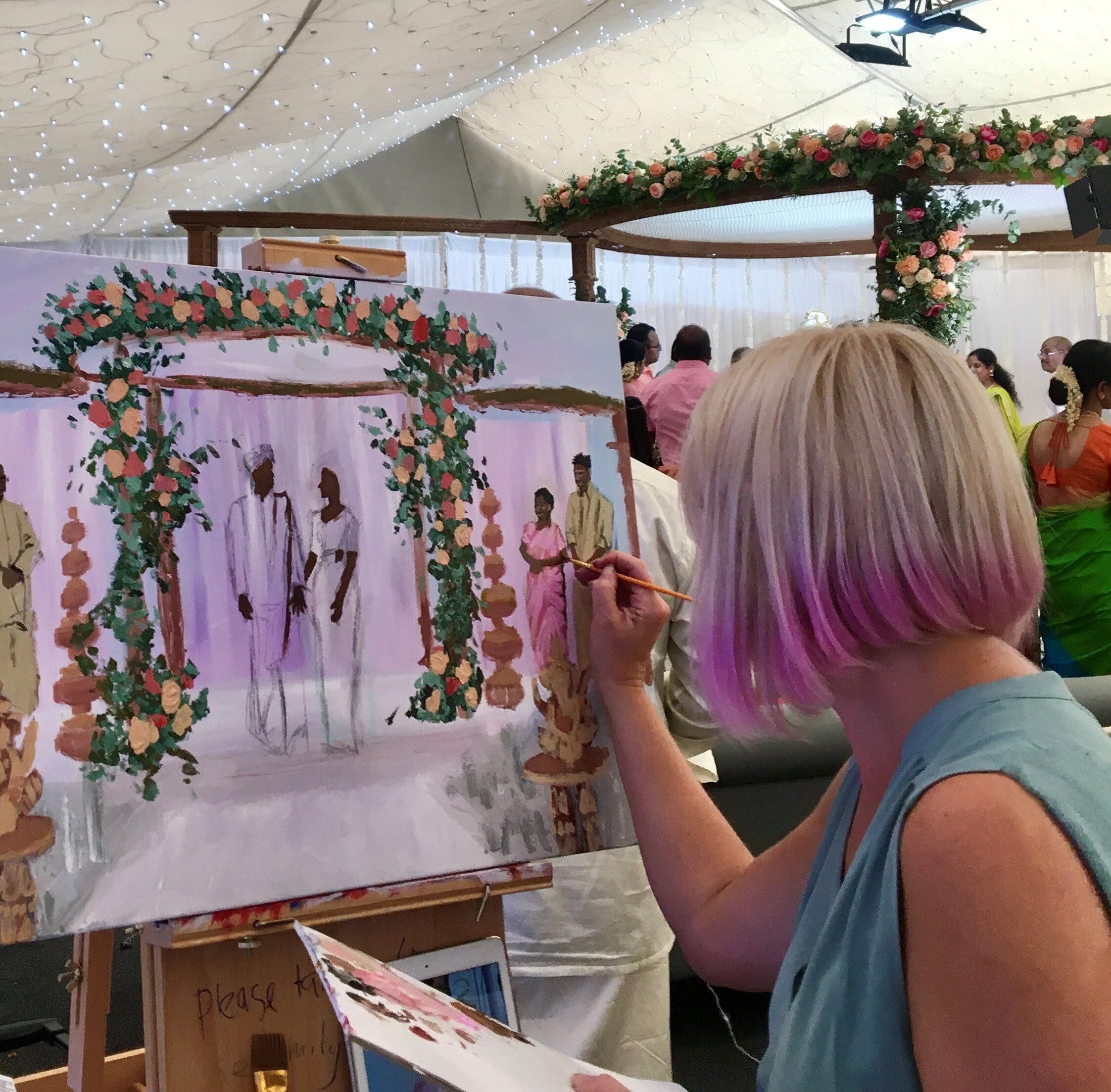 Pricing live event painting uk live event painter uk live wedding ...