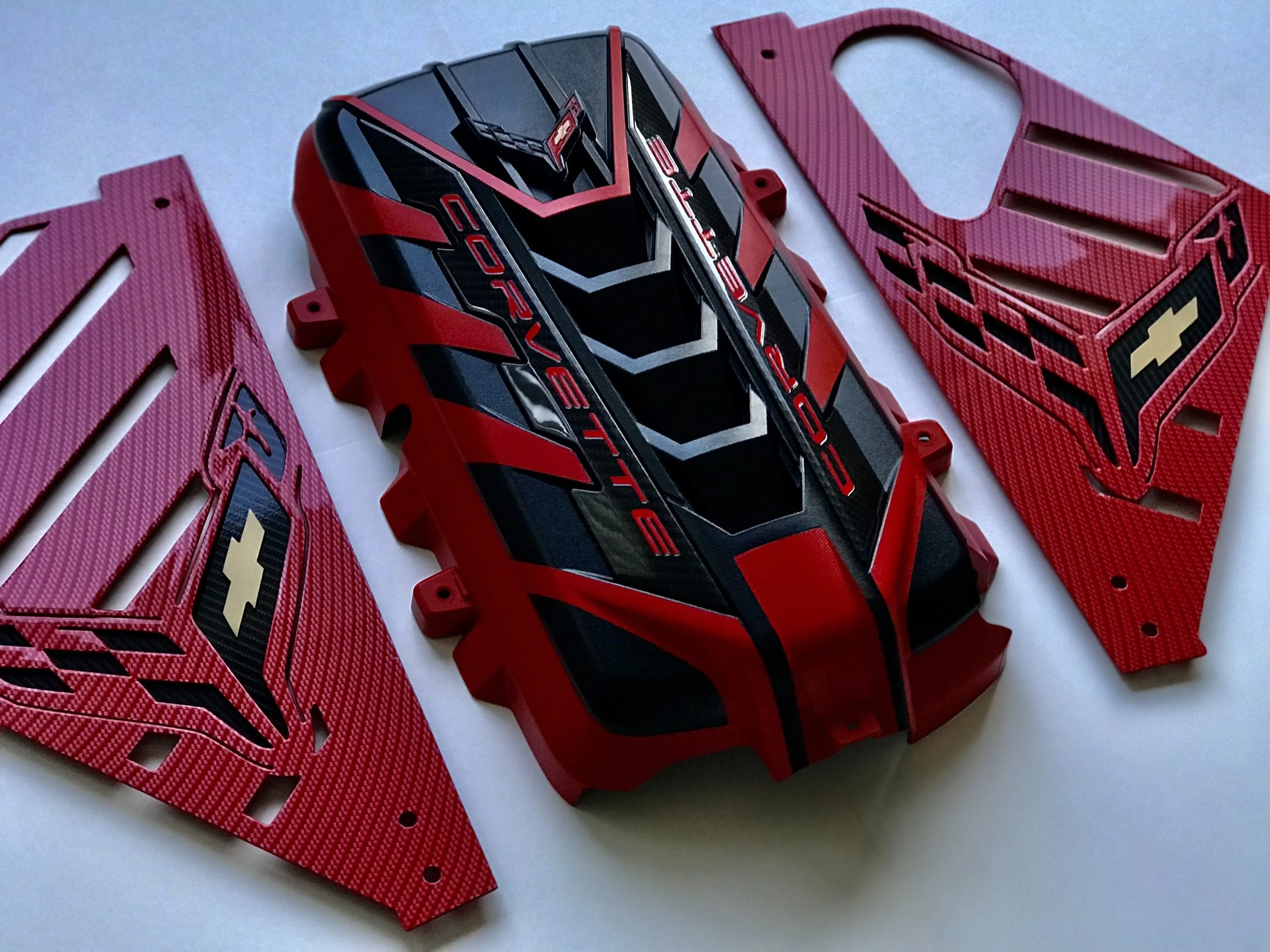 TORCH RED CARBON FLASH CARBON FIBER APPEARANCE PACKAGE — RACEREADYPANELS