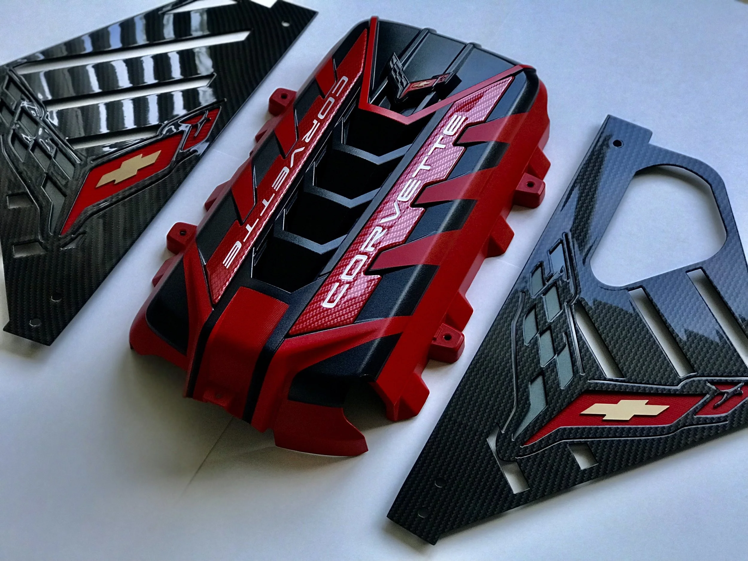 TORCH RED CARBON FLASH CARBON FIBER APPEARANCE PACKAGE — RACEREADYPANELS