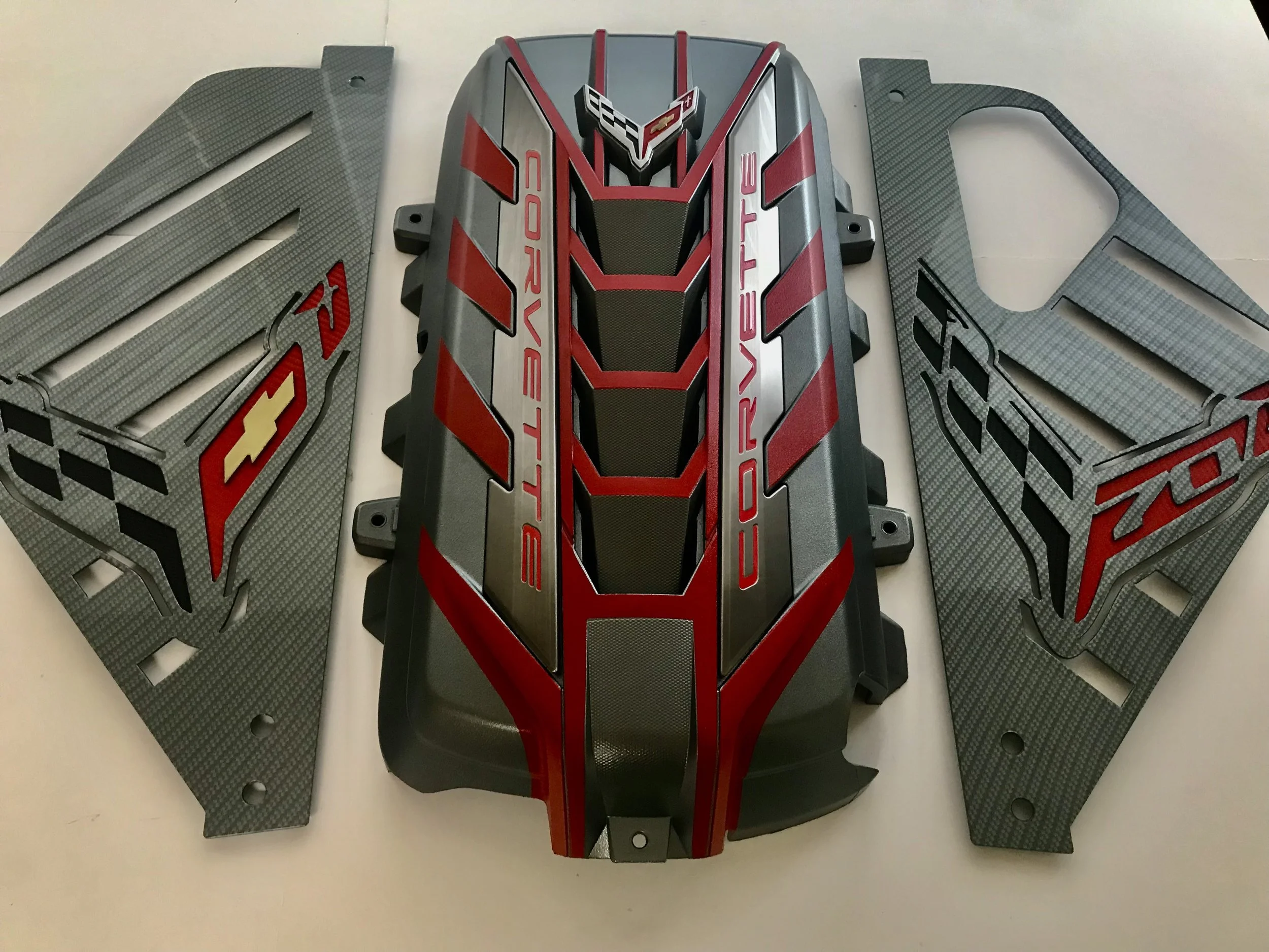 HYPERSONIC GREY TORCH RED SILVER EMBLEM CARBON FIBER APPEARANCE PACKAGE ...