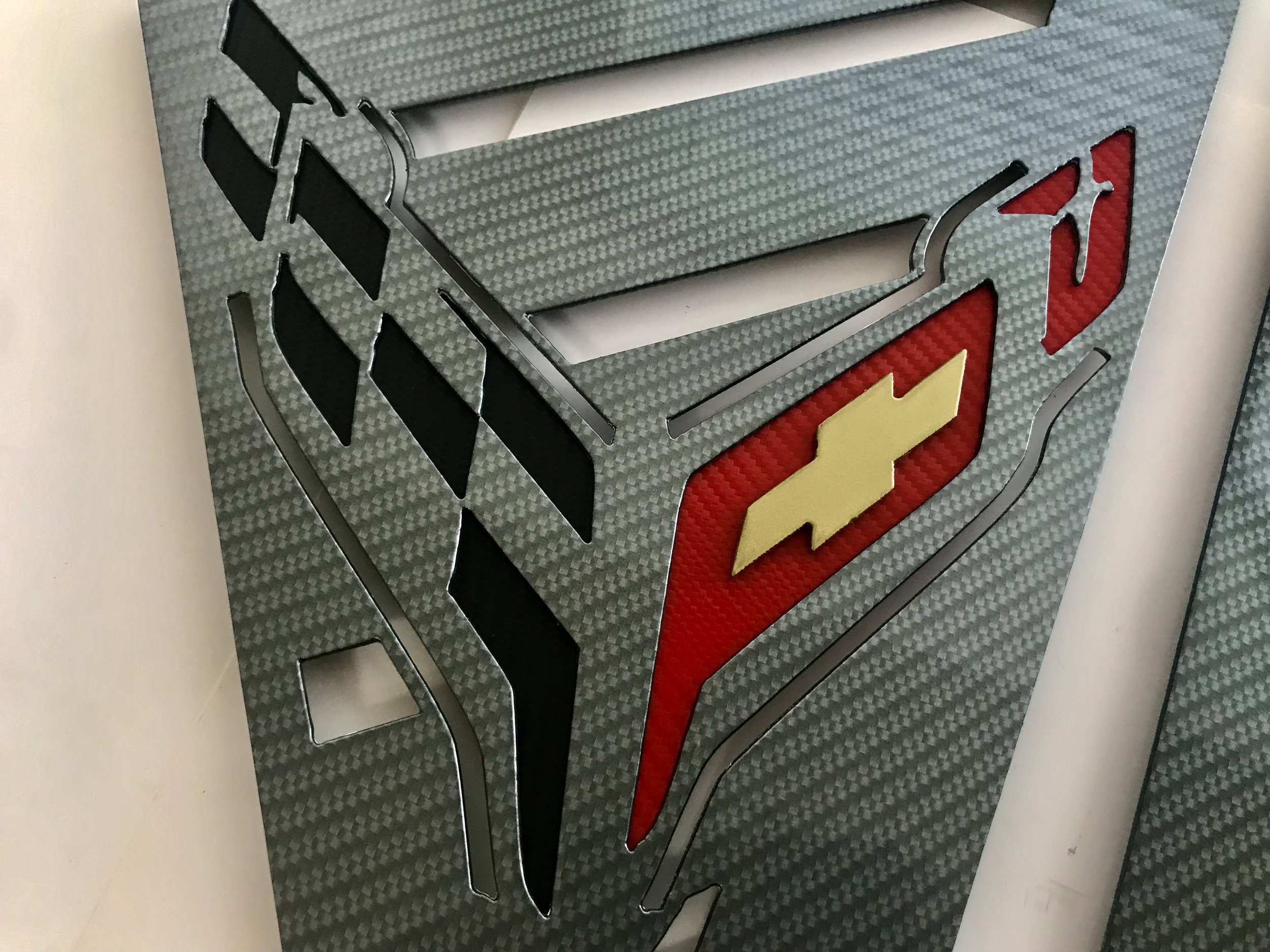 HYPERSONIC GREY CARBON FIBER APPEARANCE PACKAGE CHEVY EMBLEM/70TH ...