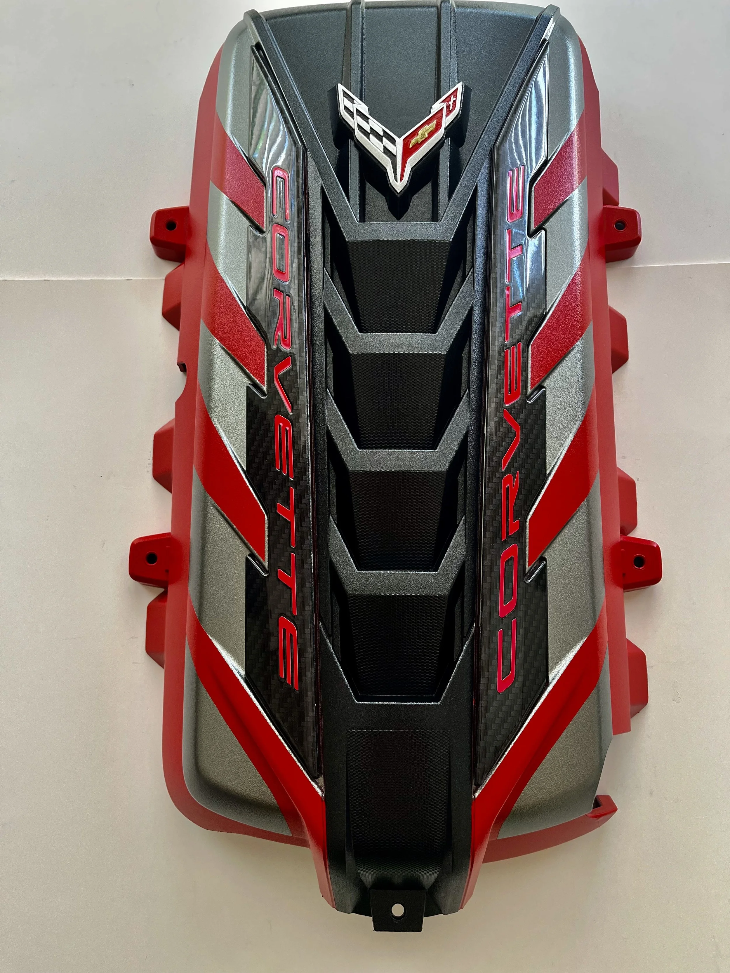 SILVER FLAG TORCH RED HYPERSONIC GREY CARBON FIBER RAILS — RACEREADYPANELS