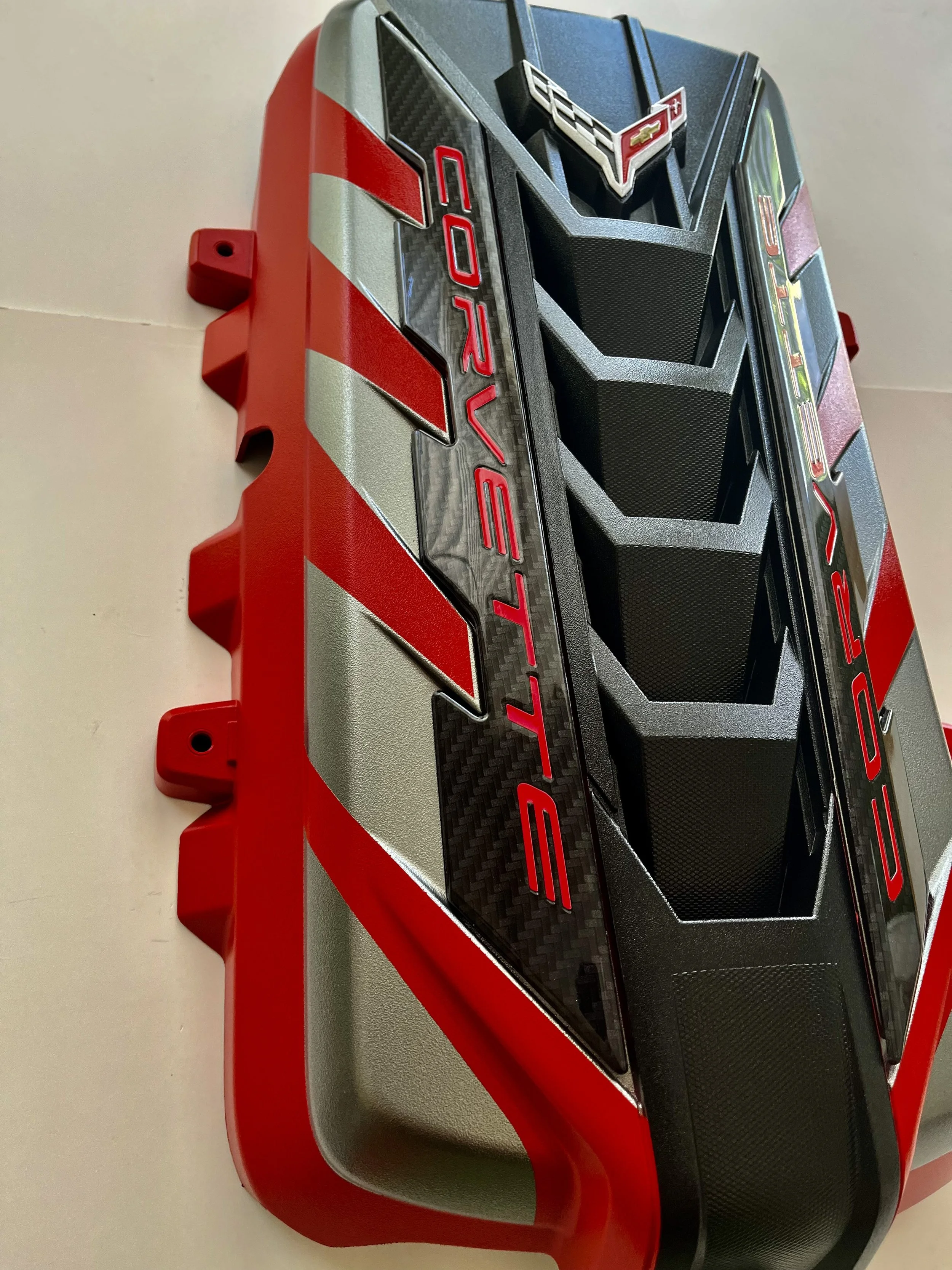 SILVER FLAG TORCH RED HYPERSONIC GREY CARBON FIBER RAILS — RACEREADYPANELS