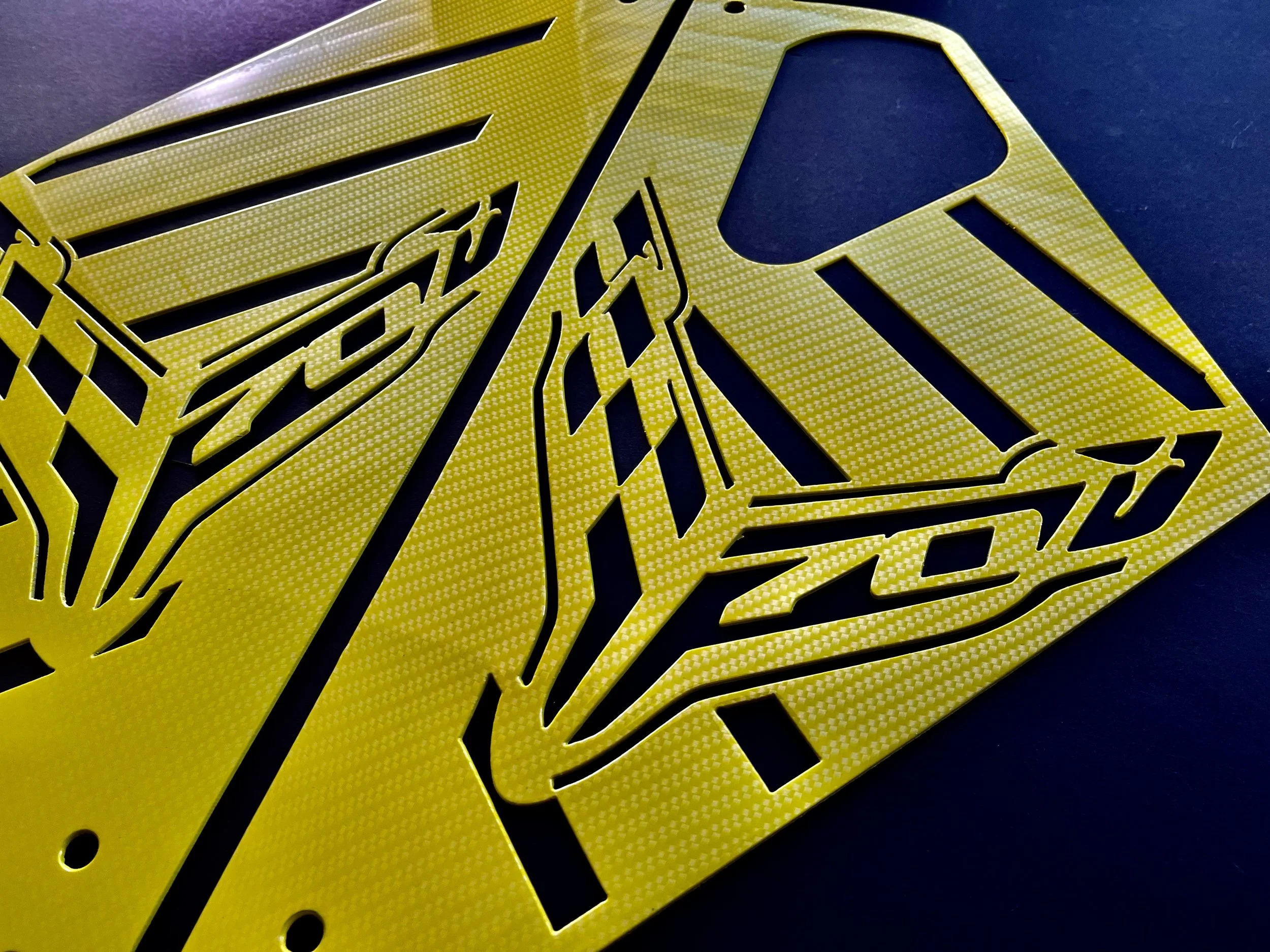 ACCELERATE YELLOW CARBON FIBER ENGINE COVER 70TH ANNIVERSARY APPEARANCE ...