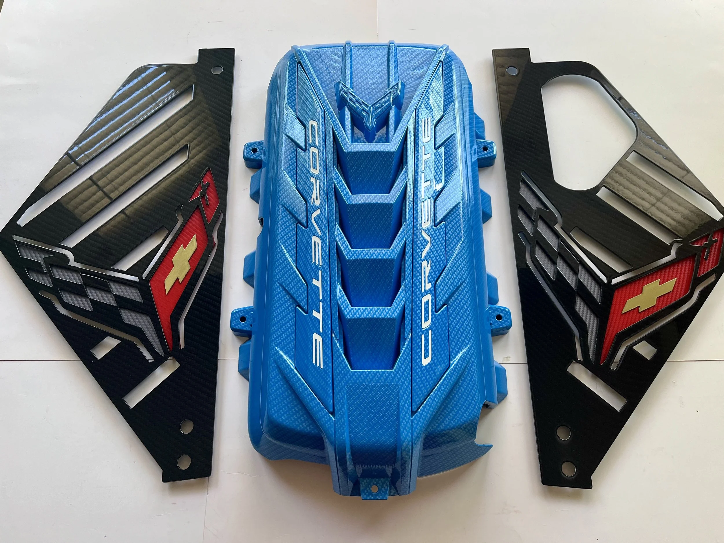 RAPID BLUE CARBON FIBER ENGINE COVER/APPEARANCE PACKAGE — RACEREADYPANELS