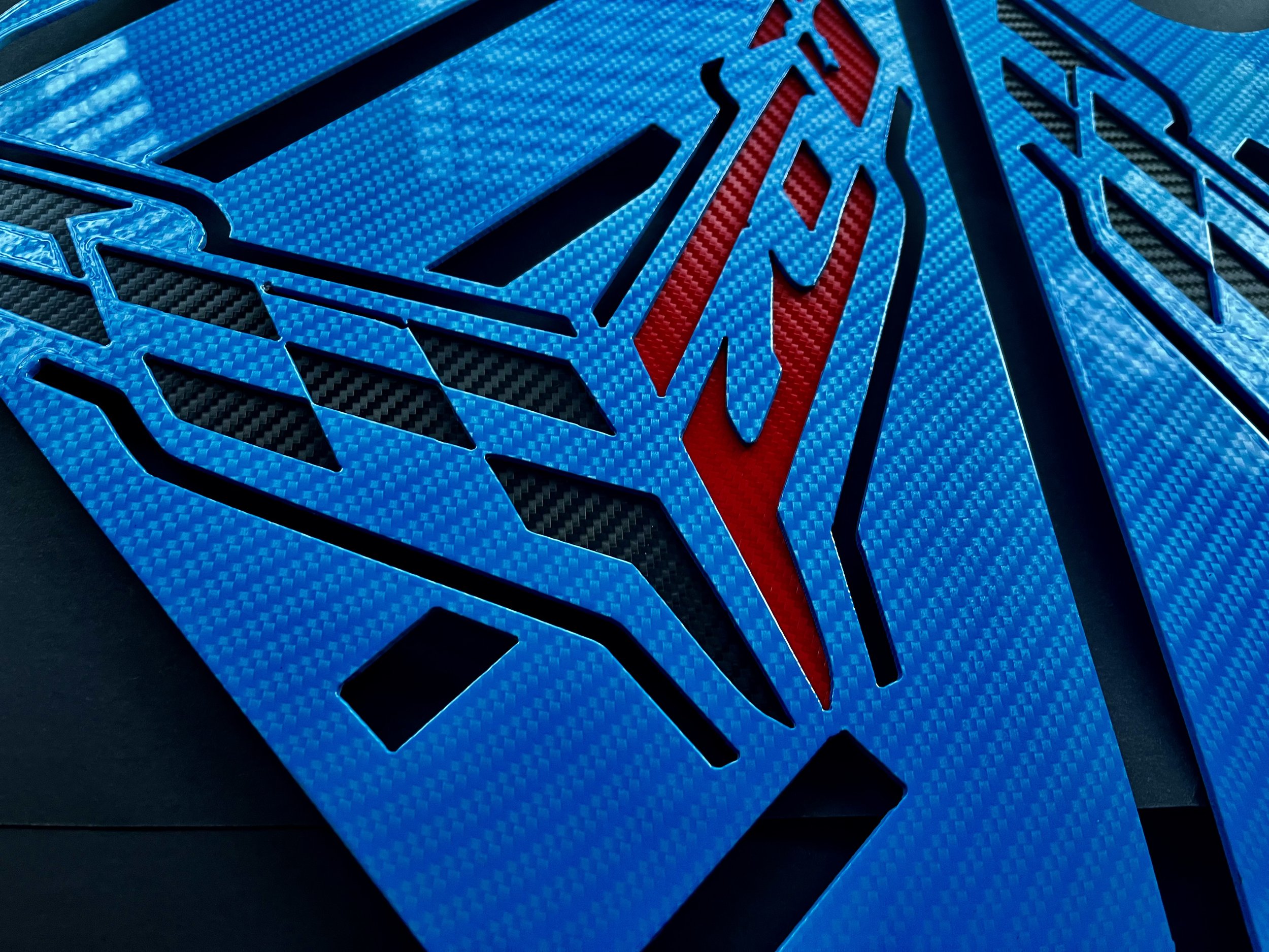 RAPID BLUE CARBON FIBER APPEARANCE PACKAGE — RACEREADYPANELS