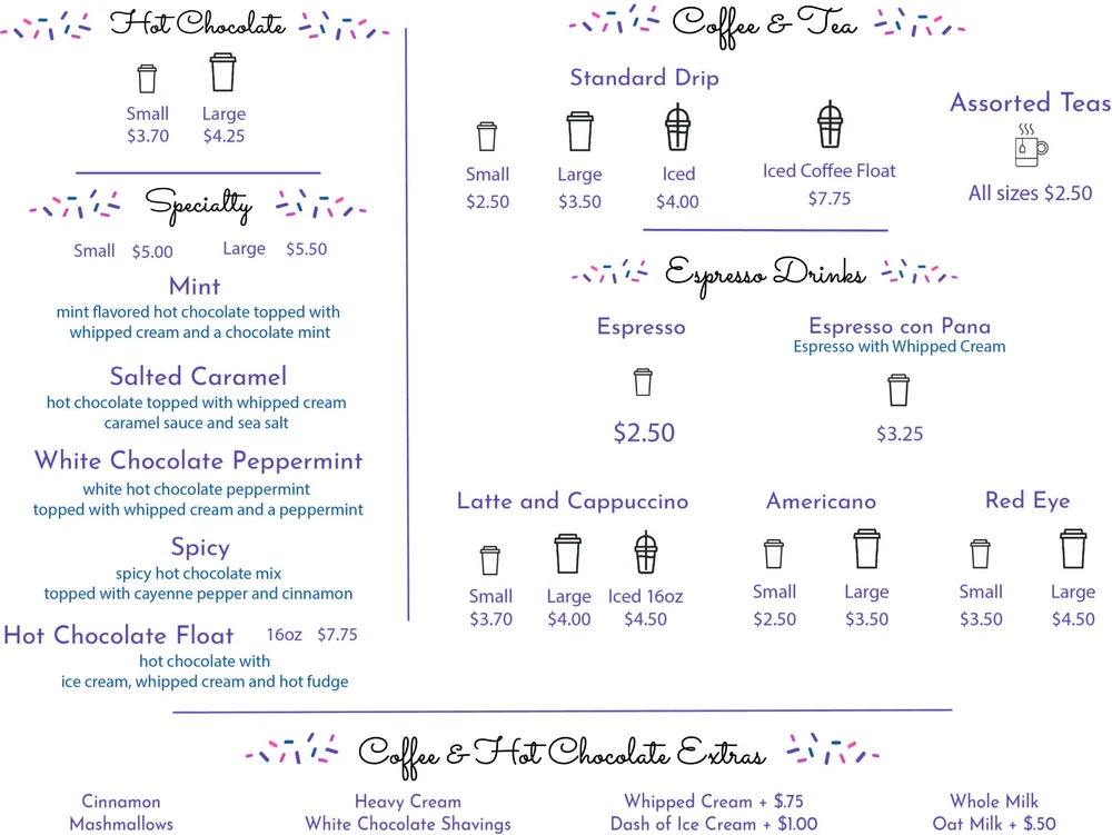 Menu — Ice Cream Social
