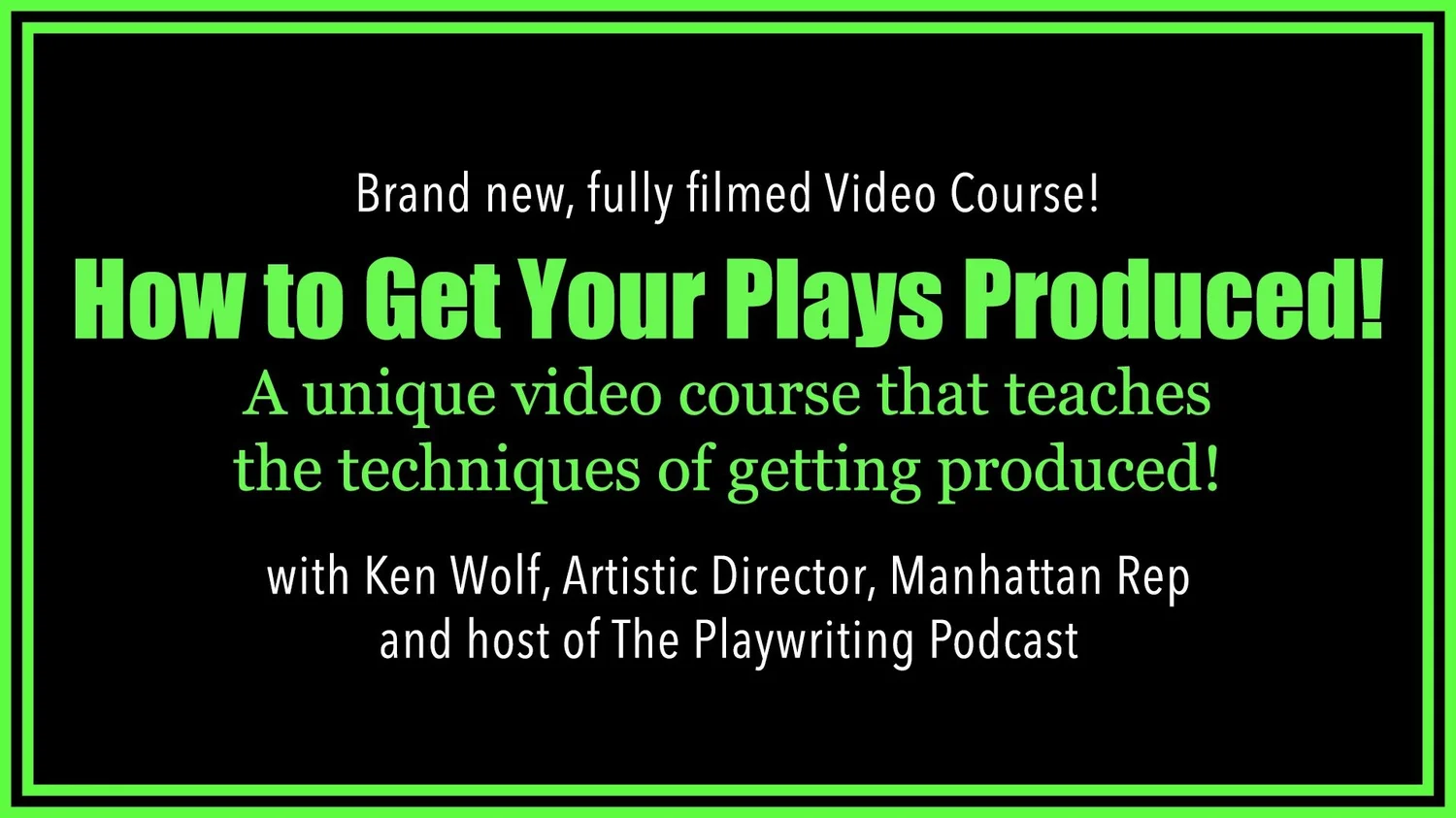 How to Write Plays.com