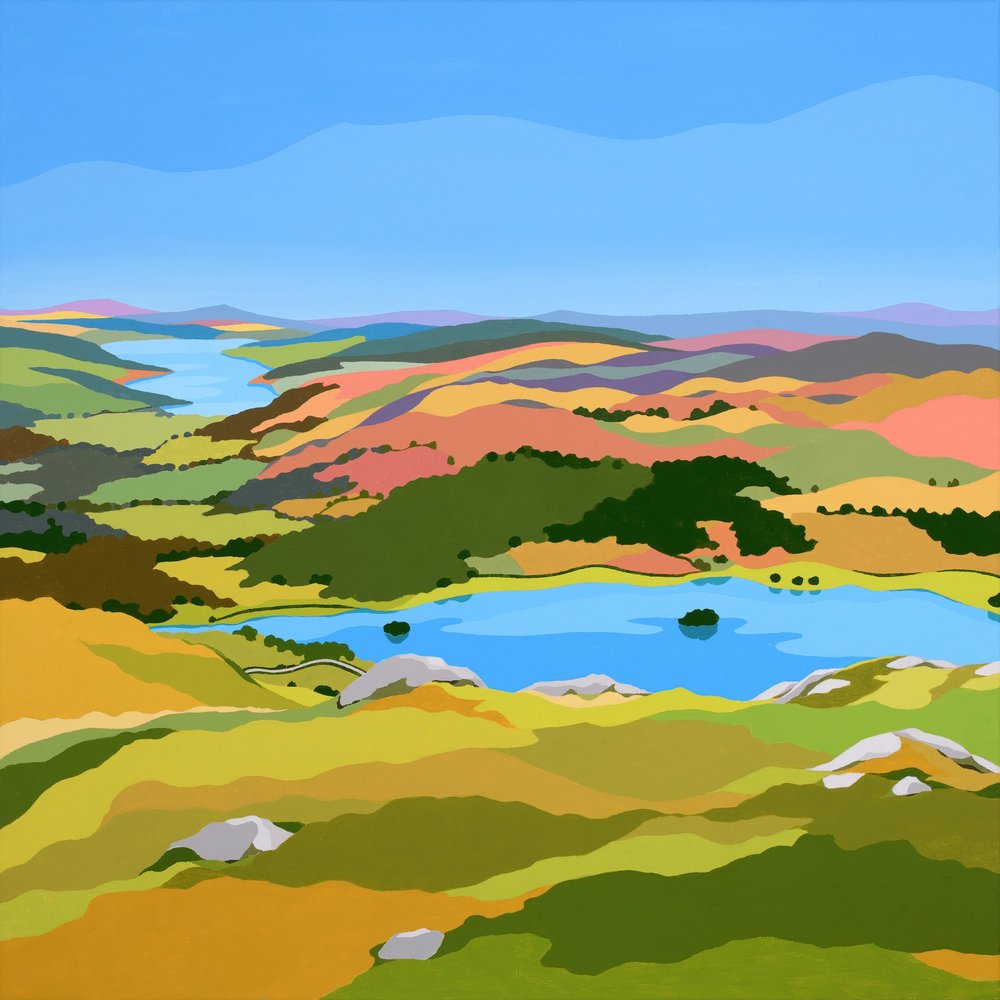 Contemporary landscape art, paintings and prints by Sue Scott.