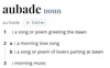 Aubade — mavis moon