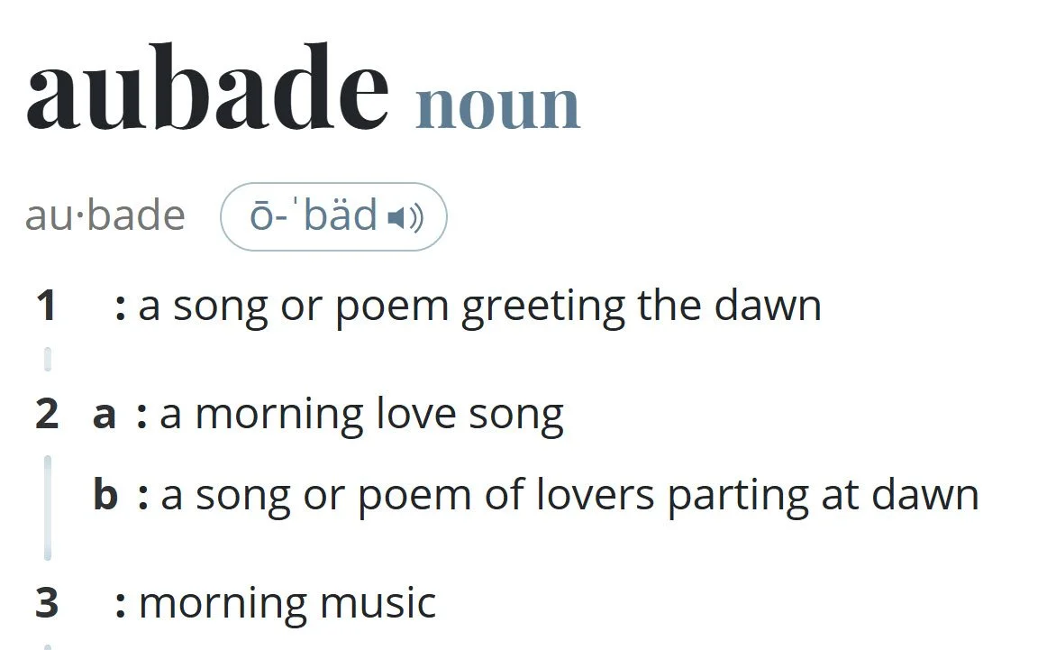 Aubade — mavis moon