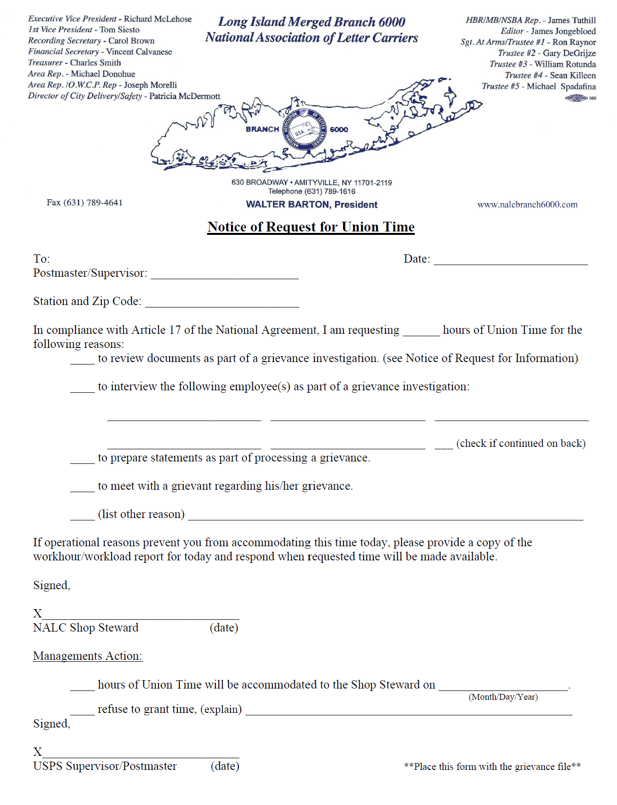 Steward Resources — Long Island Merged Branch 6000 National Association ...