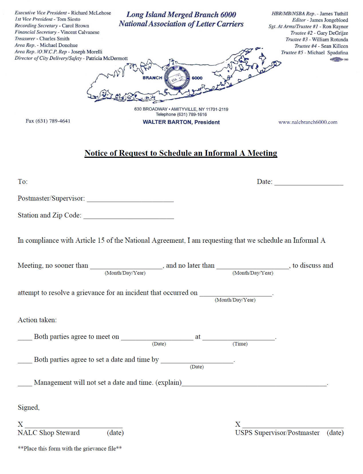 Steward Resources — Long Island Merged Branch 6000 National Association ...