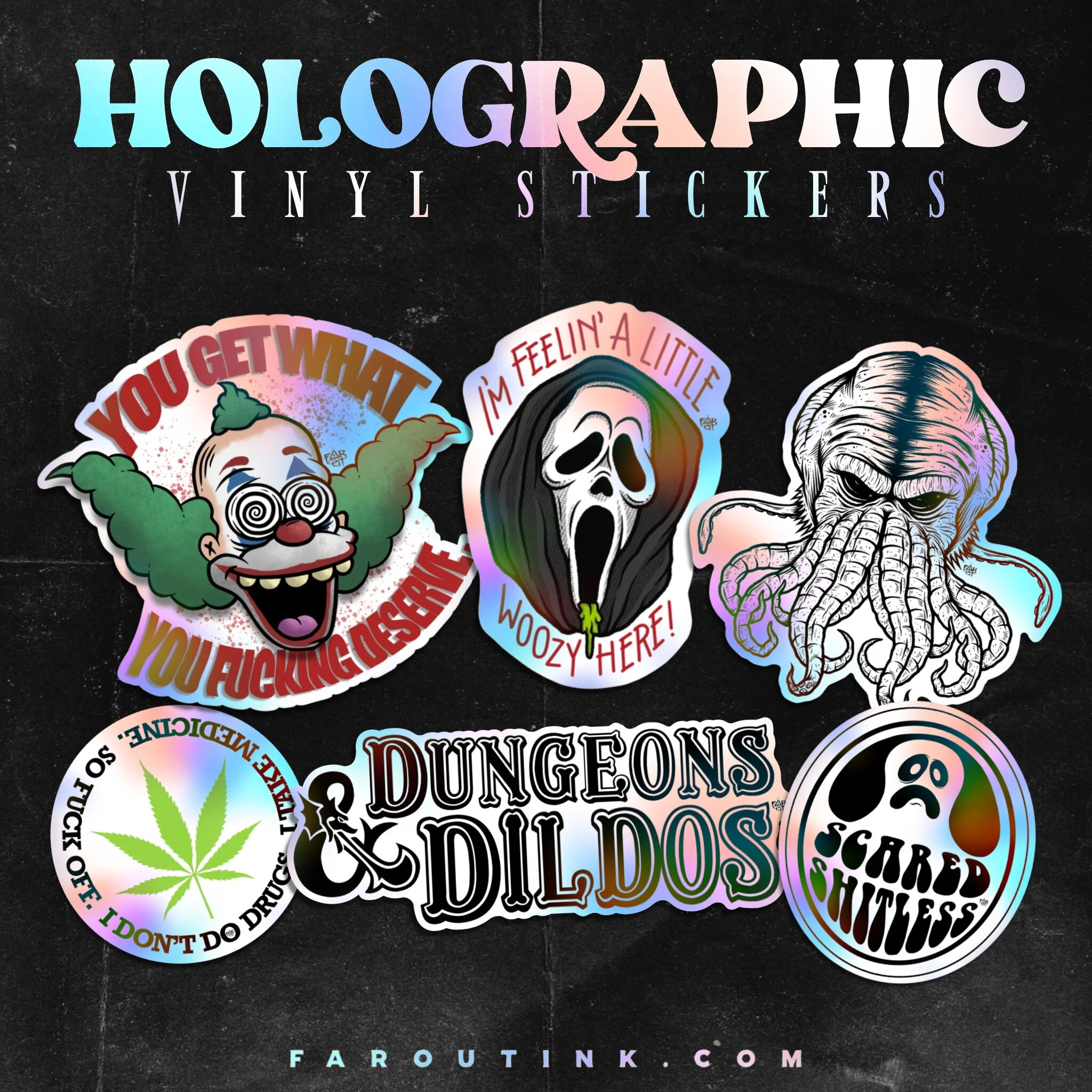 Pop culture vinyl sticker Paper Mixed Media & Collage etna.com.pe