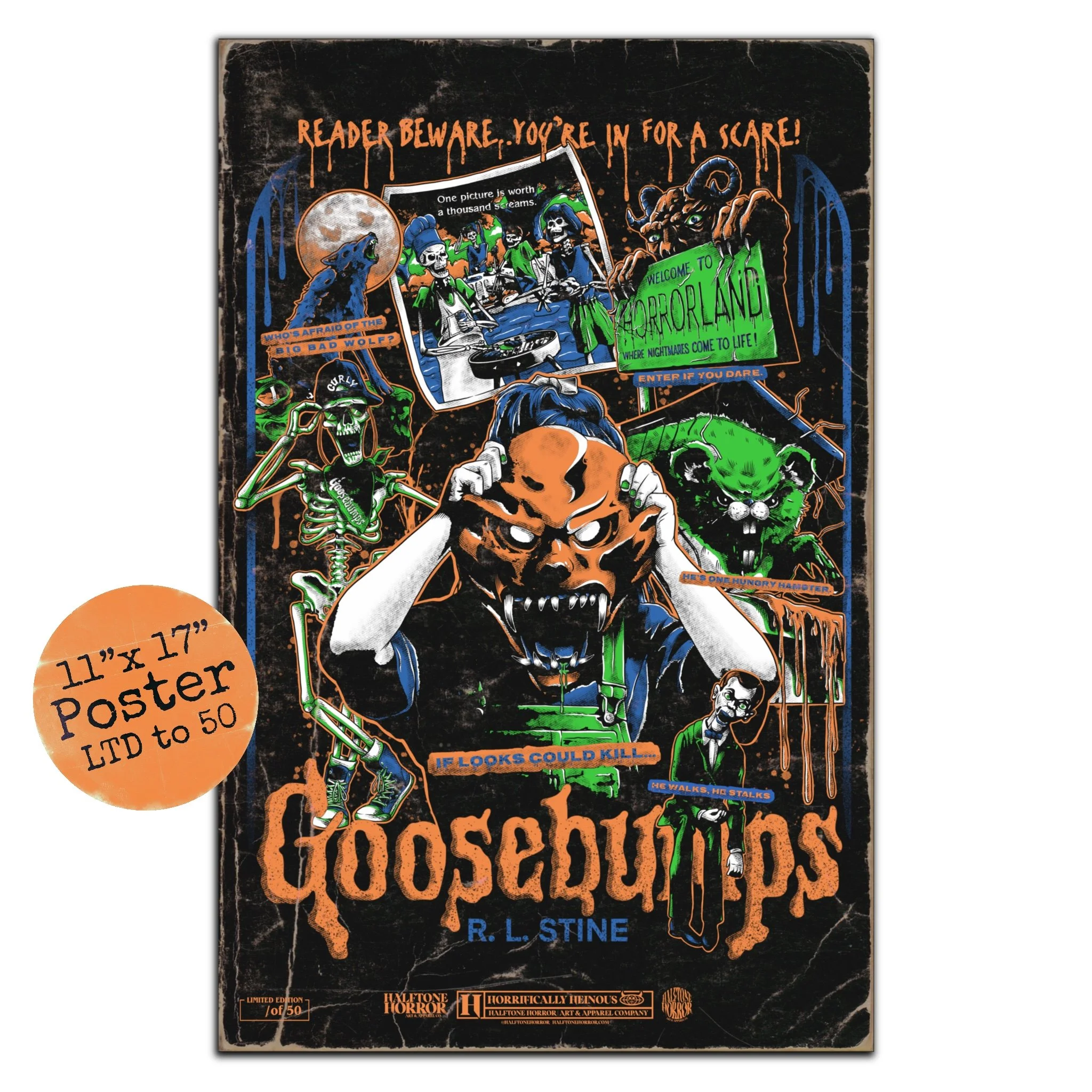 Goosebumps Poster V2 | Limited Edition 11"x 17" Poster — Halftone ...