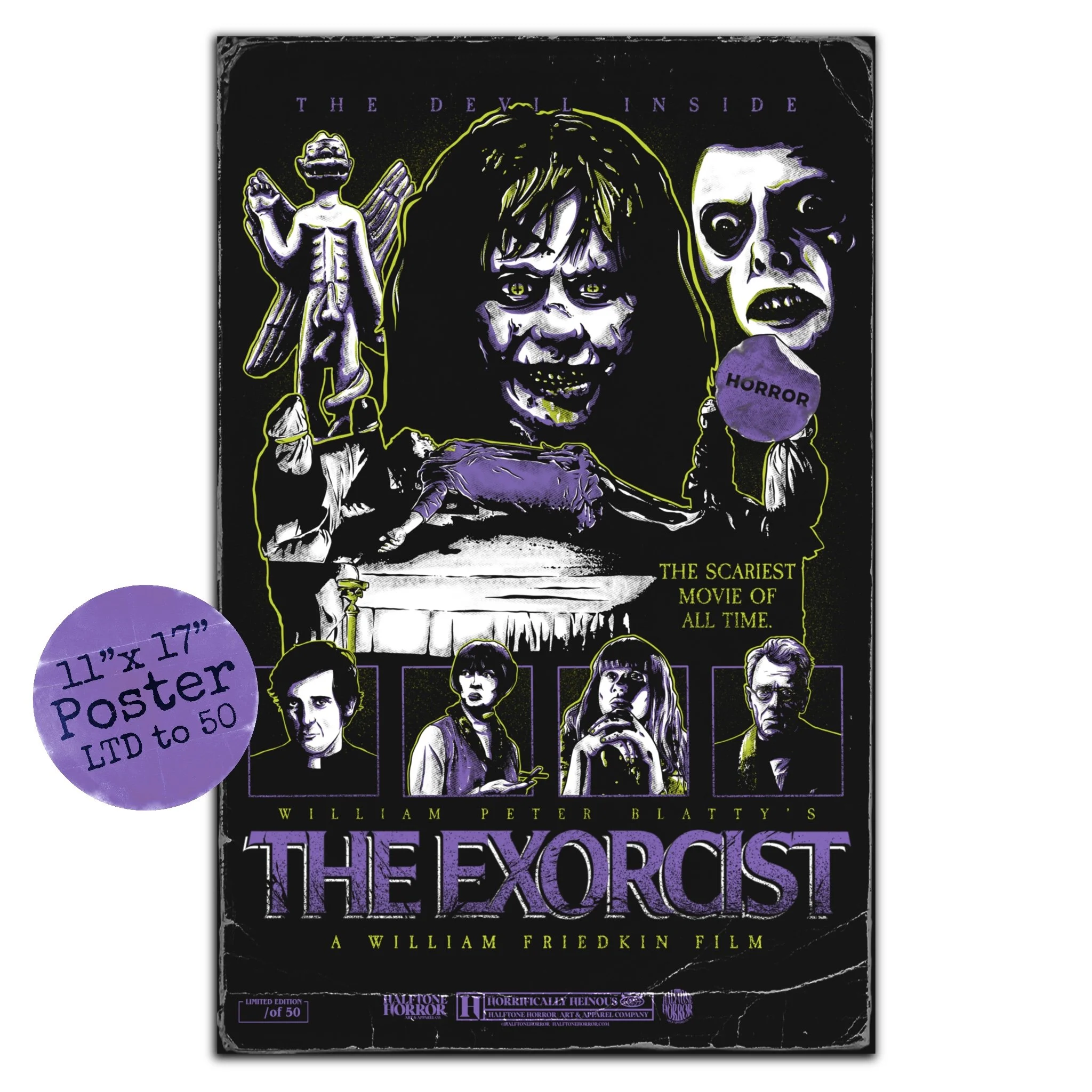 Casper V2 11"x 17" Poster — Halftone Horror | Art & Apparel Co.