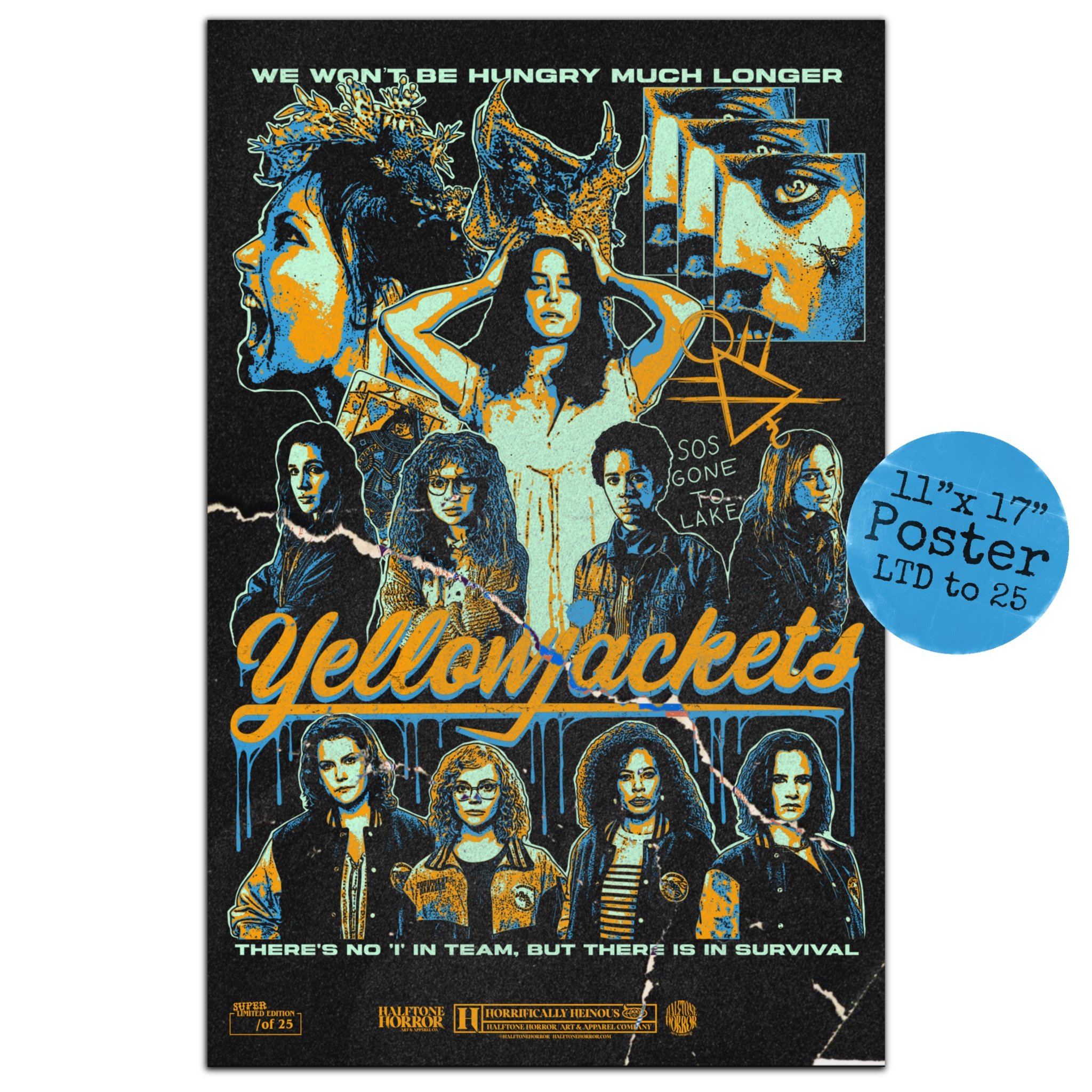 Yellowjackets 11"x17" Poster — Halftone Horror | Art & Apparel Co.