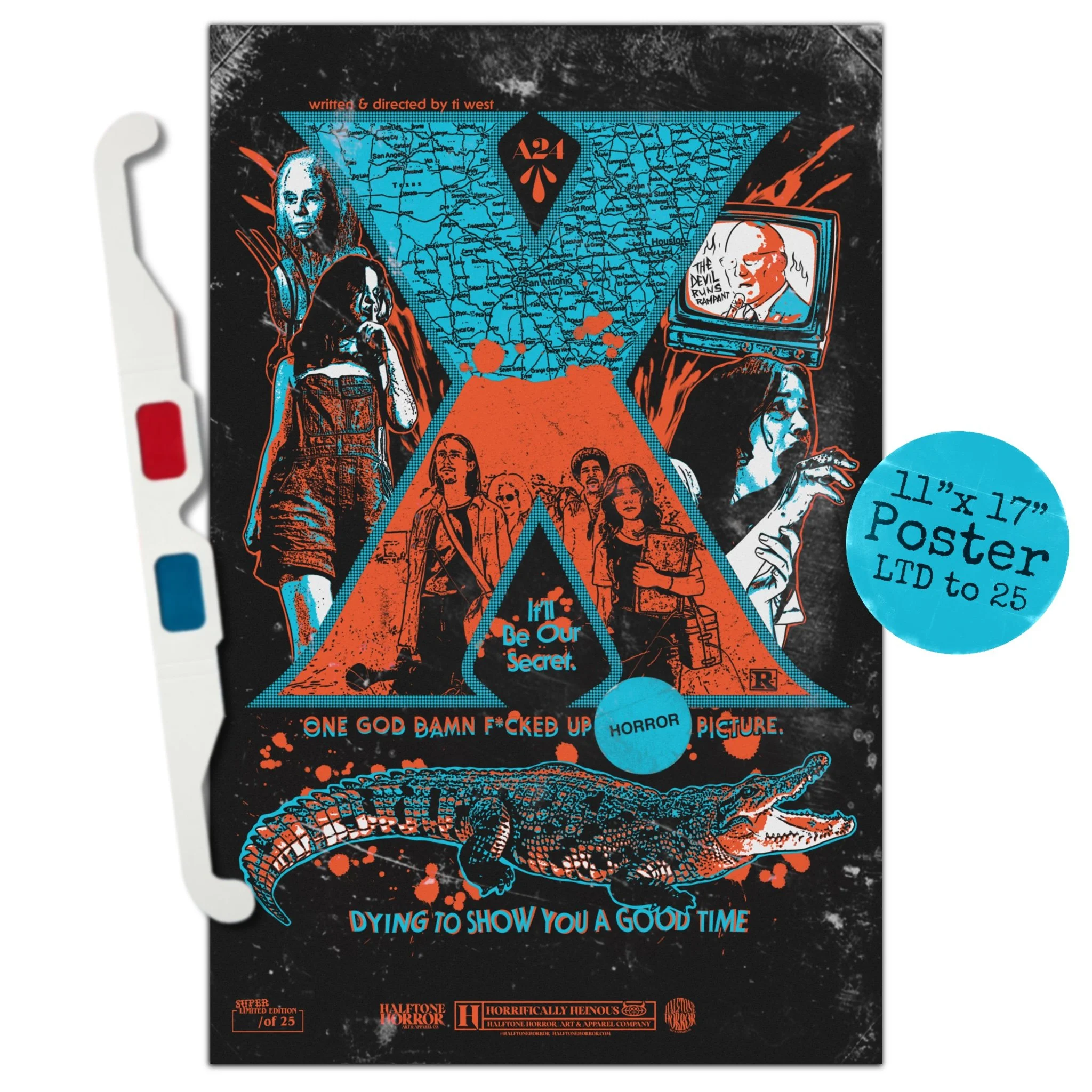 Jawbreaker 11"x 17" Poster — Halftone Horror | Art & Apparel Co.