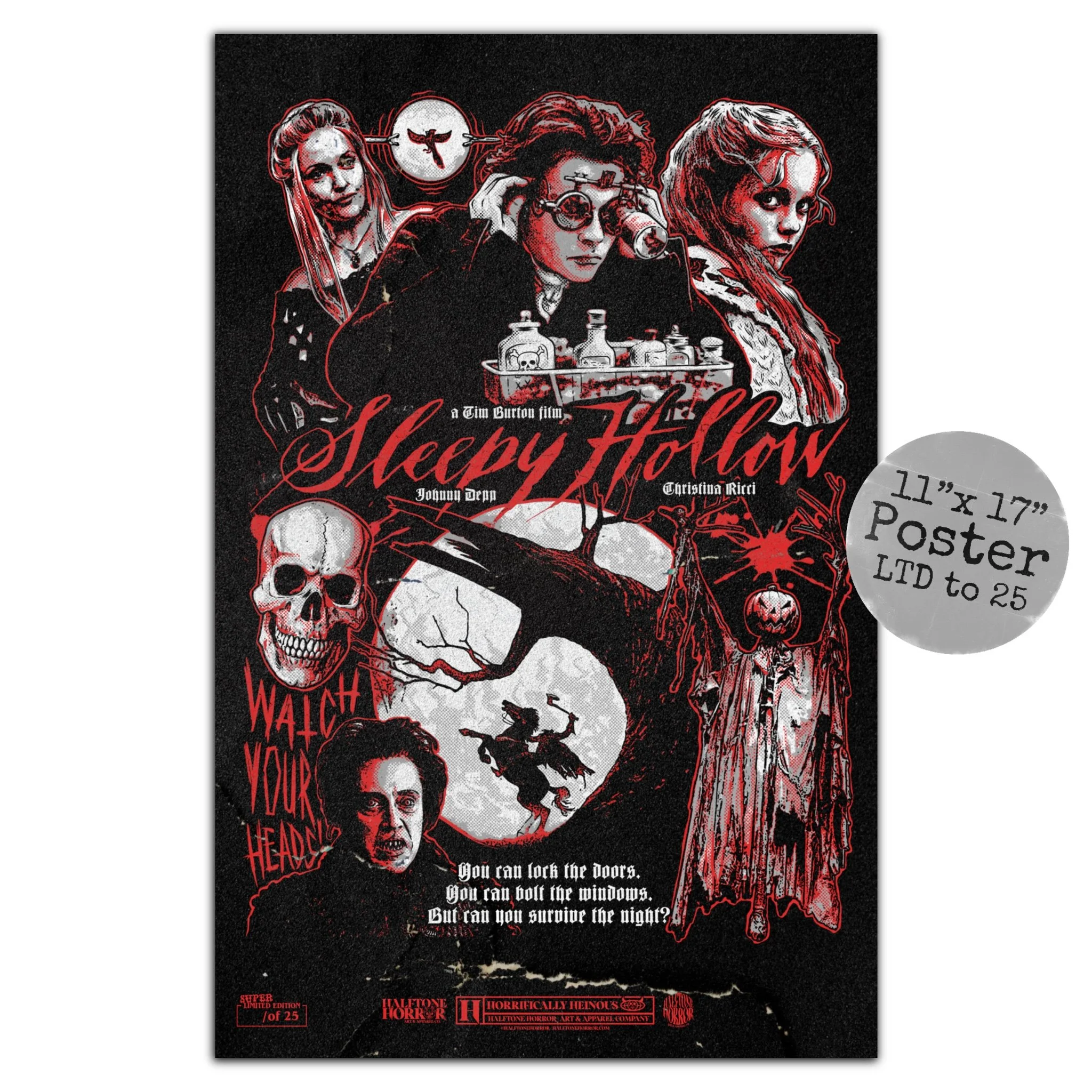 Ace Ventura 11"x 17" Poster — Halftone Horror | Art & Apparel Co.