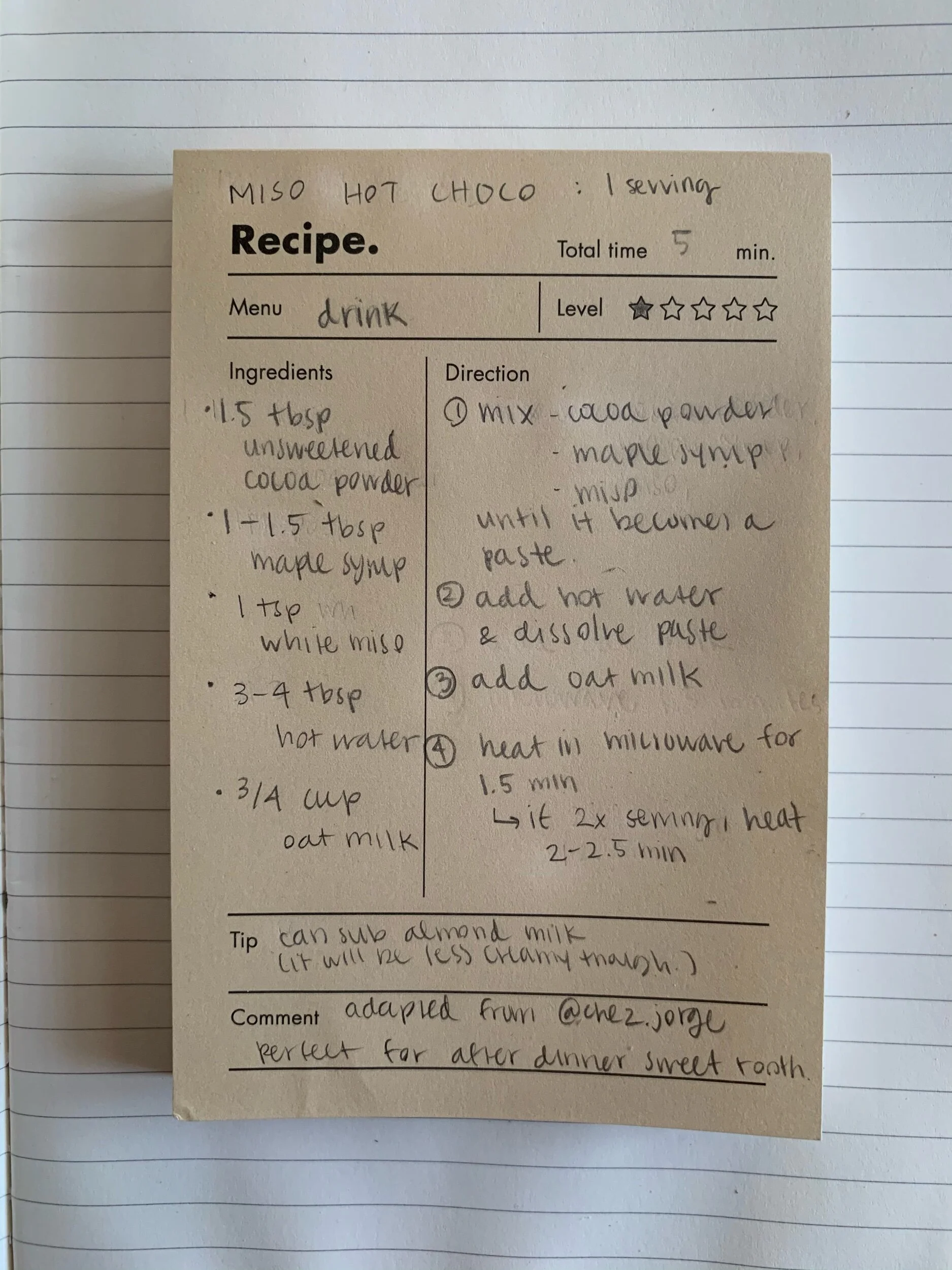 miso hot chocolate - everything alex cooks