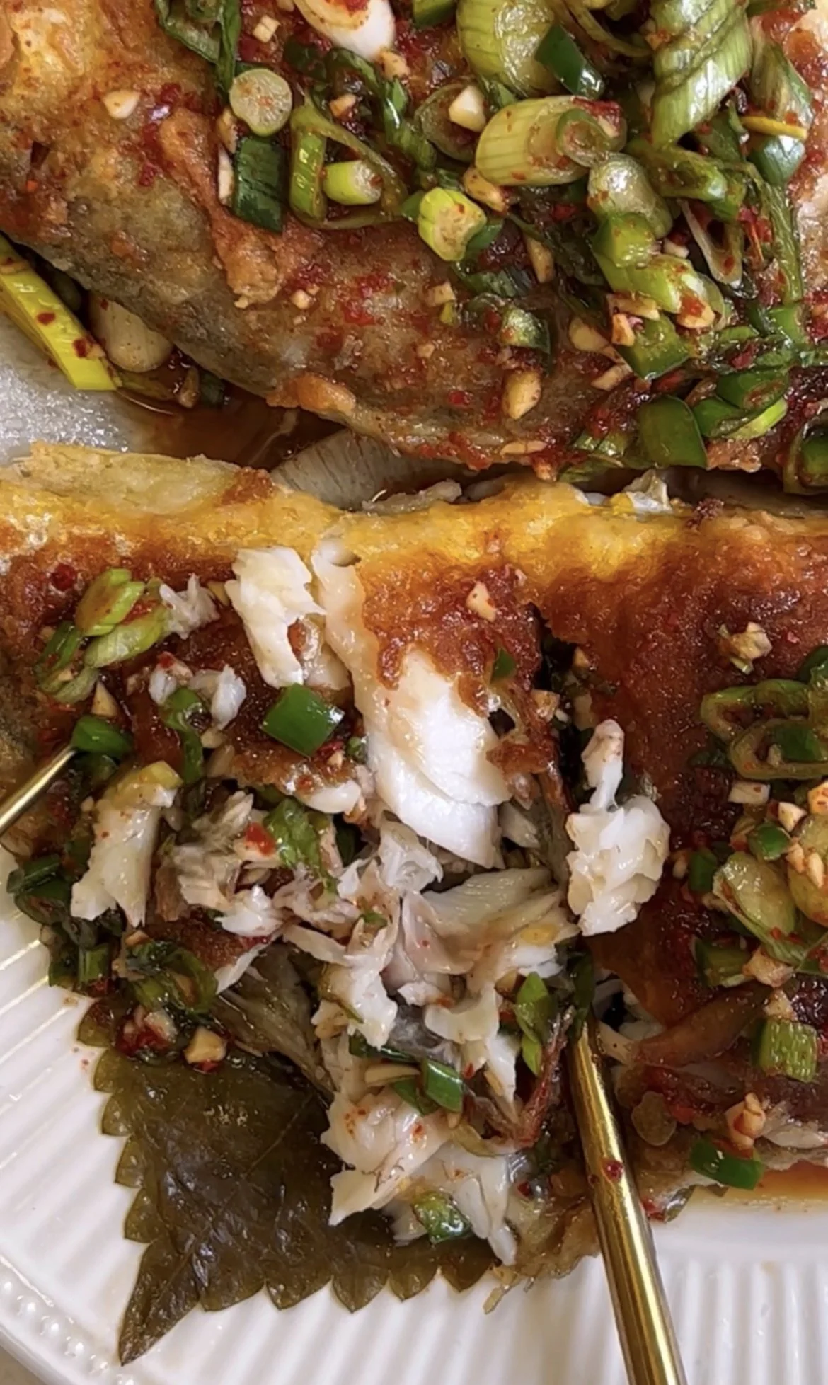 korean fried whole fish - everything alex.