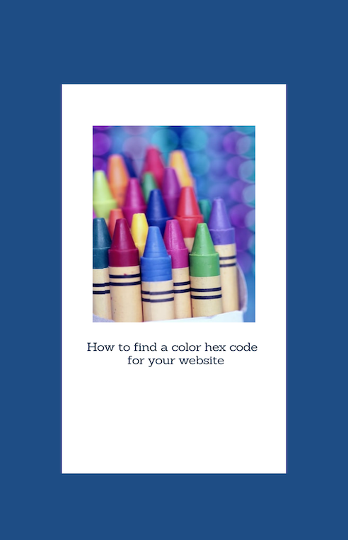 How To Find A Hex Code For THAT Color — Elizabeth Coopersmith Consulting