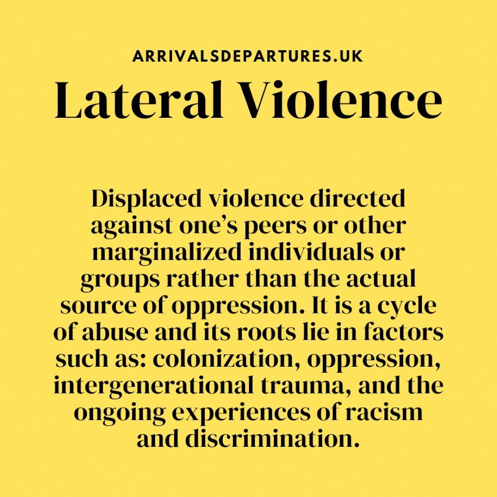 Lateral Violence — Arrivals & Departures