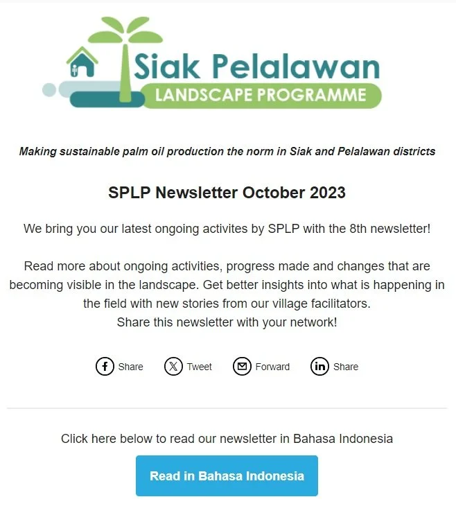 The Siak Pelalawan Landscape Programme