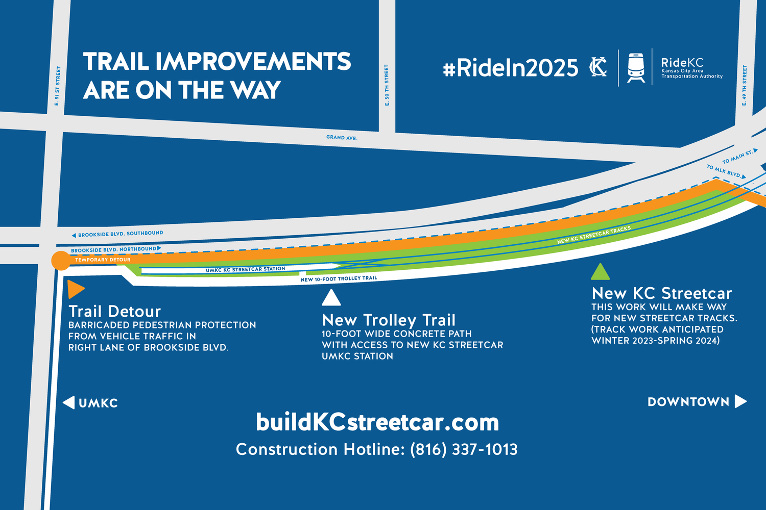 Trolley Track Work Begins for KC Streetcar Main Street Extension ...