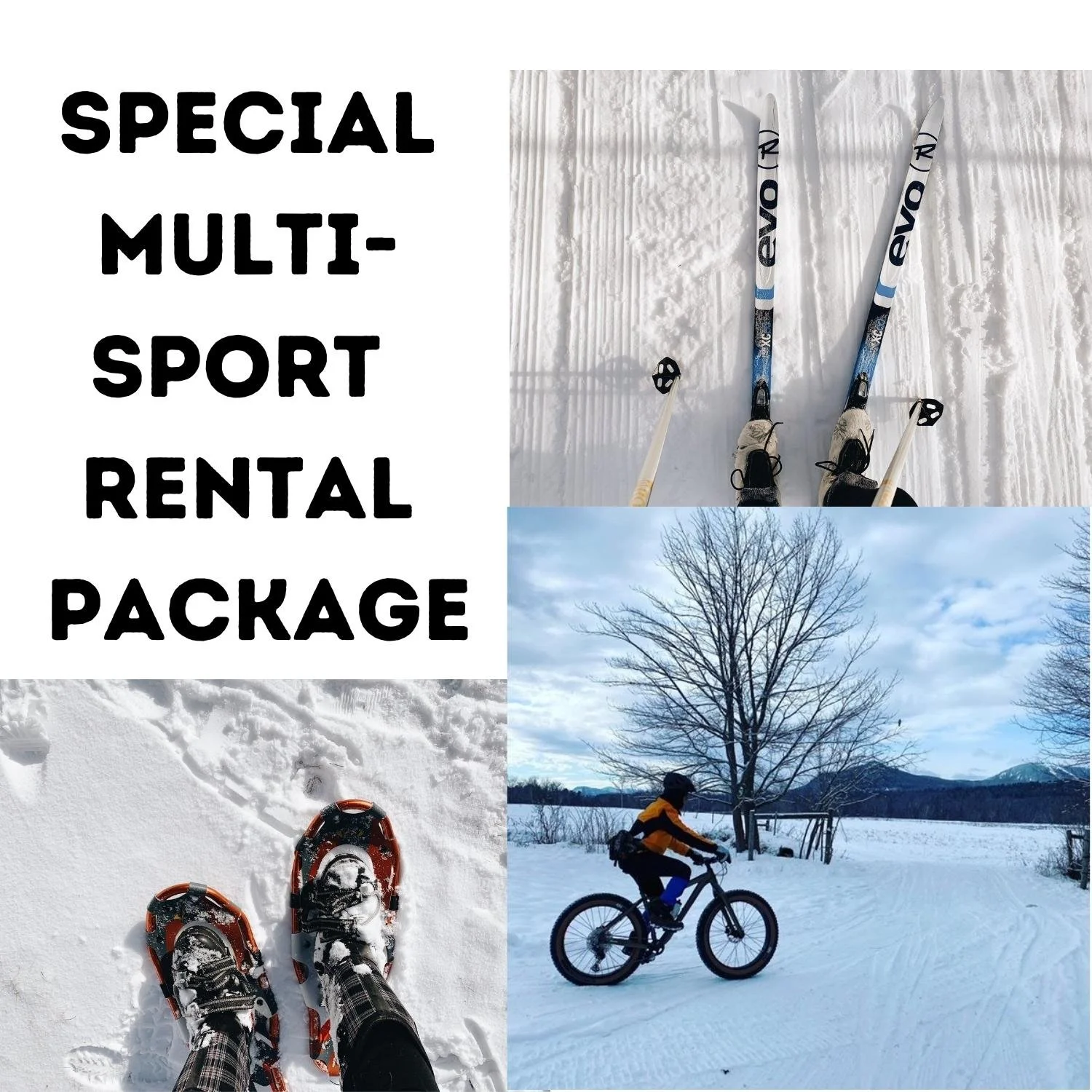 Special Multi-Sport Rental Package — CARTER'S XC SKI CENTER