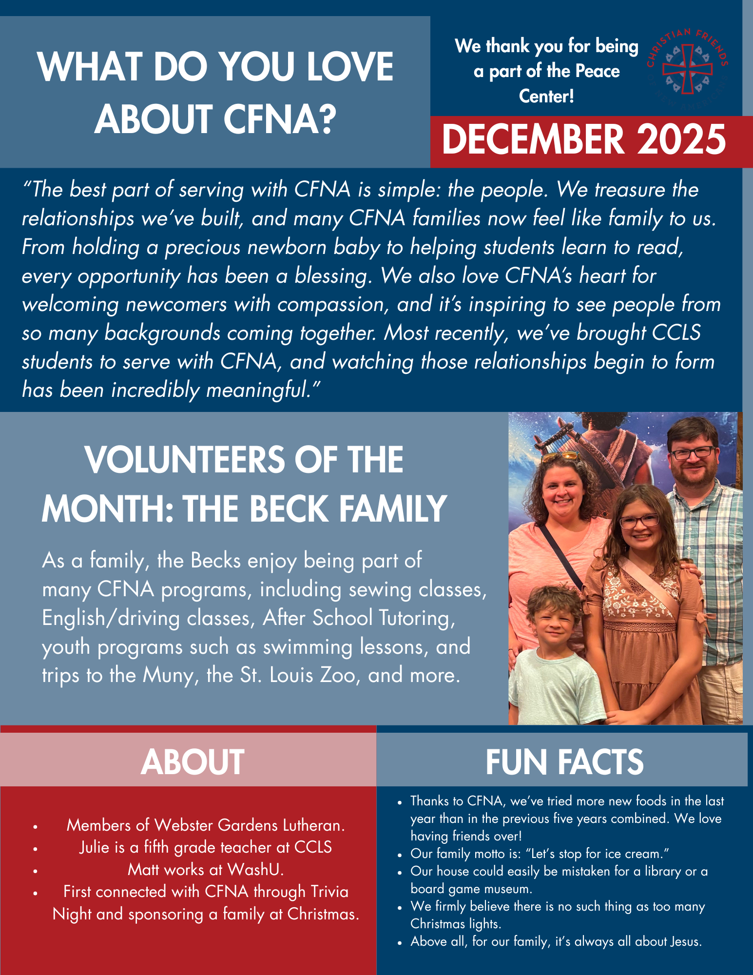 Beck Family — Christian Friends of New Americans