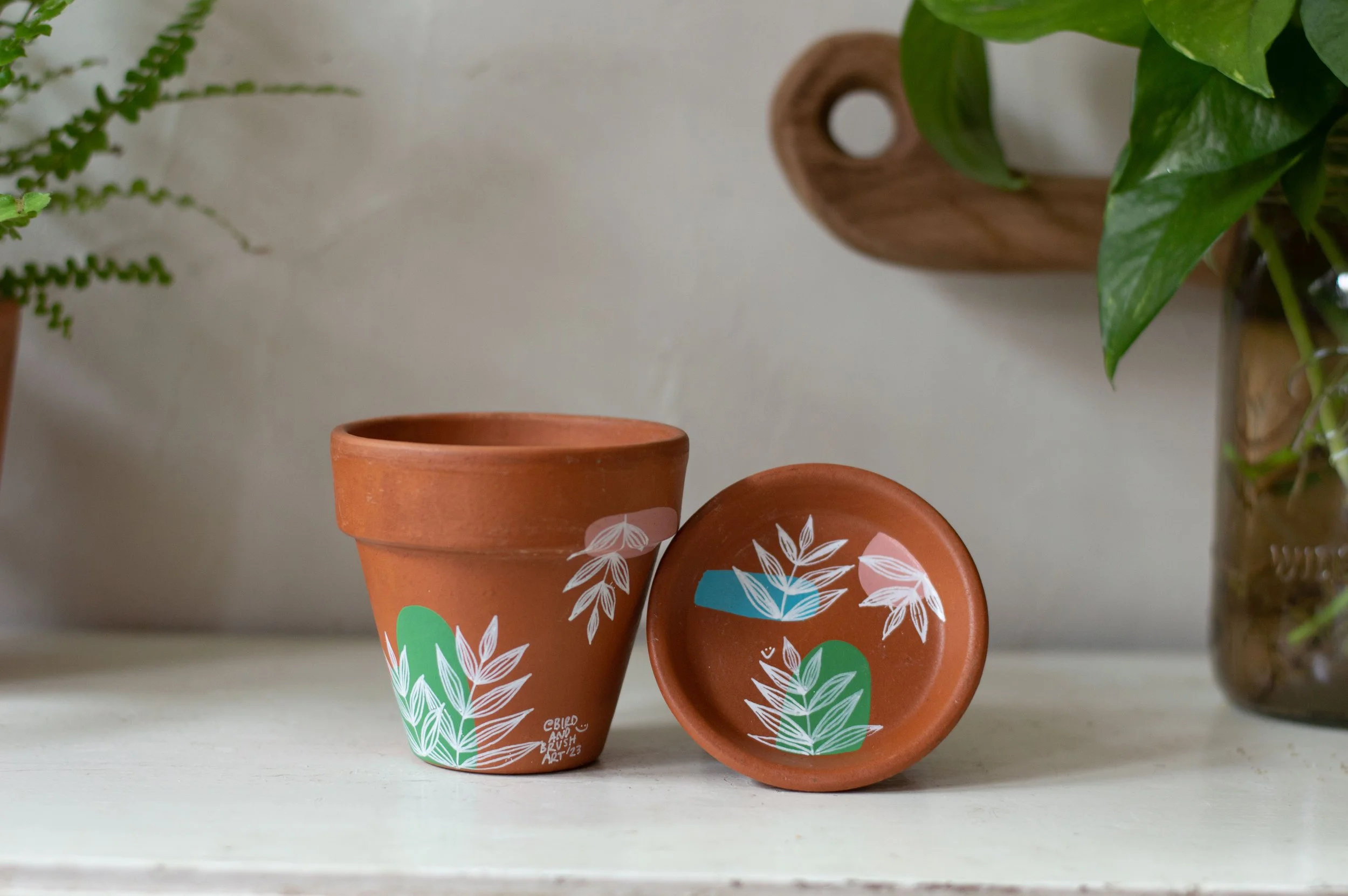 Pot Painting Designs Mud Pots