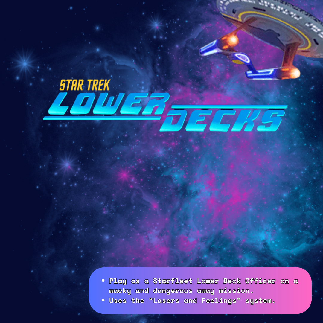 TTRPG Pickup Con: “Phasers and Feelings | Star Trek Lower Decks Adventure a Standard One Shot ...