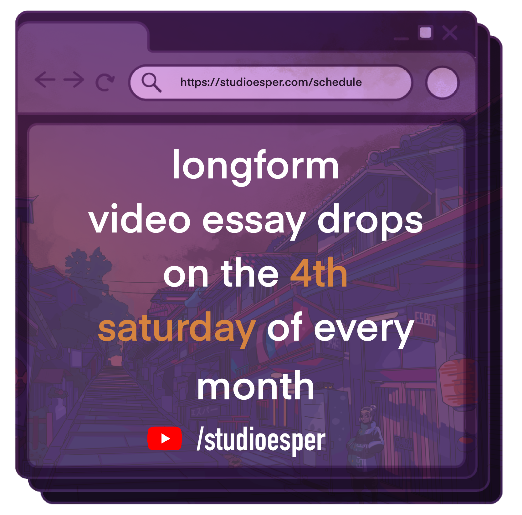 Schedule — Studio Esper