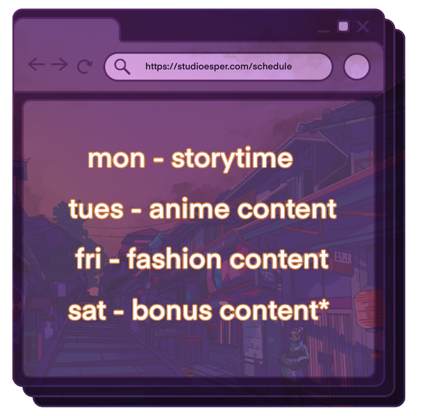 Schedule — Studio Esper