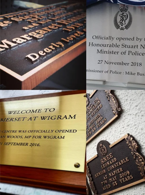 Memorial plaques and accessories | metal plaques — Frampton Signs