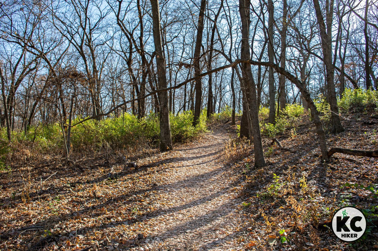 Hike river bluffs, forest and shoreline at Kaw River State Park - KC Hiker