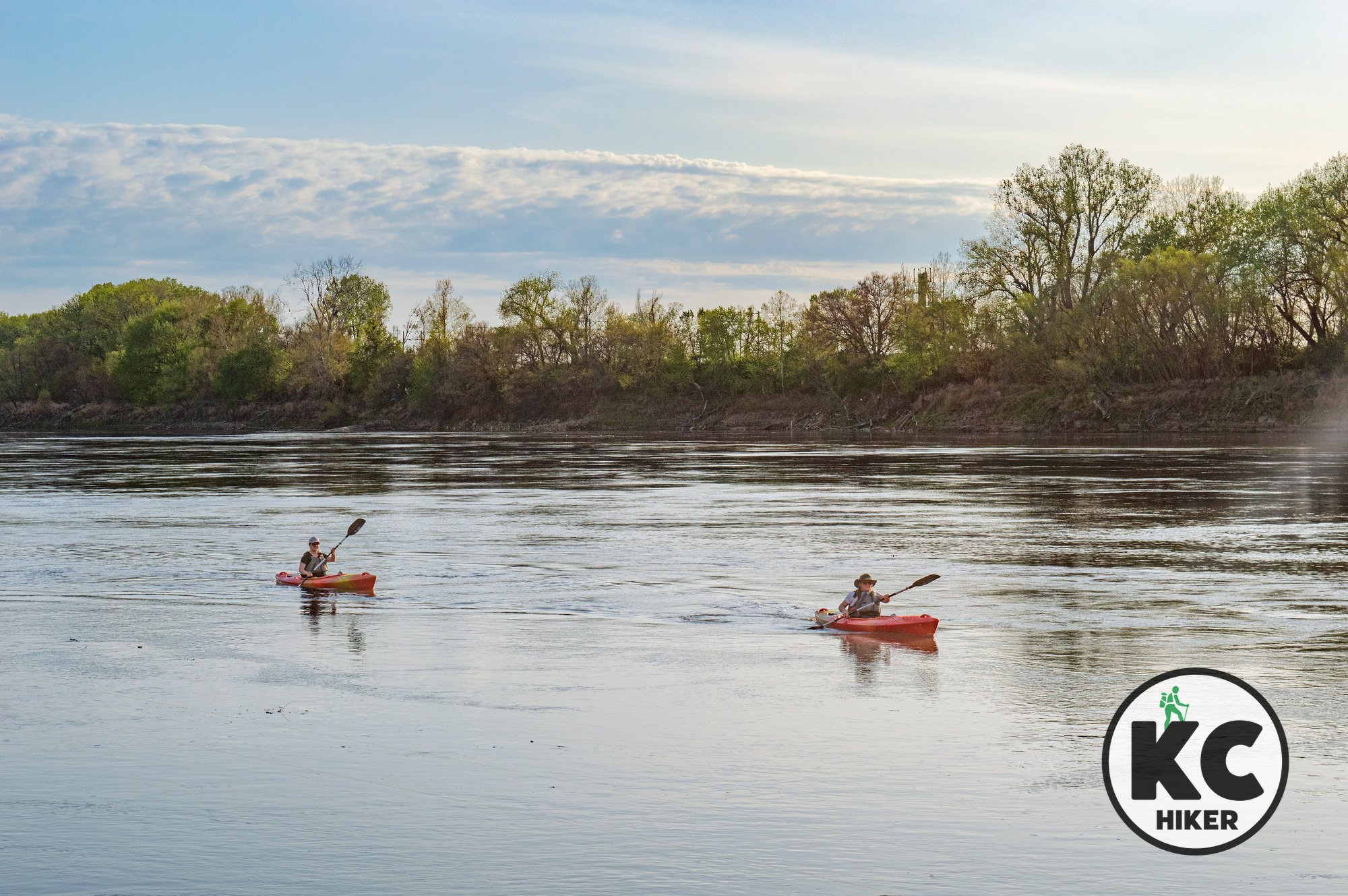 See the KC skyline from a Kayak