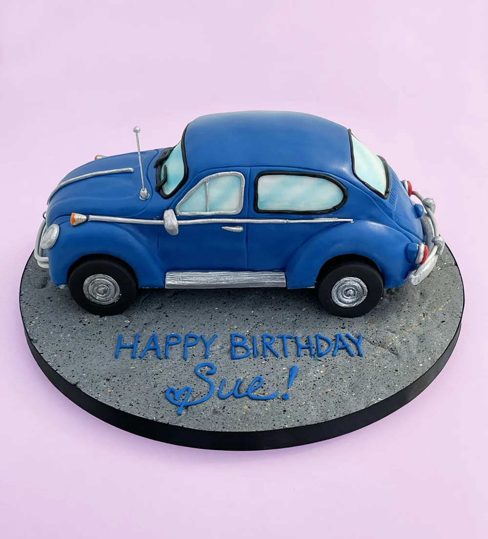 Custom Vw Beetle Cake