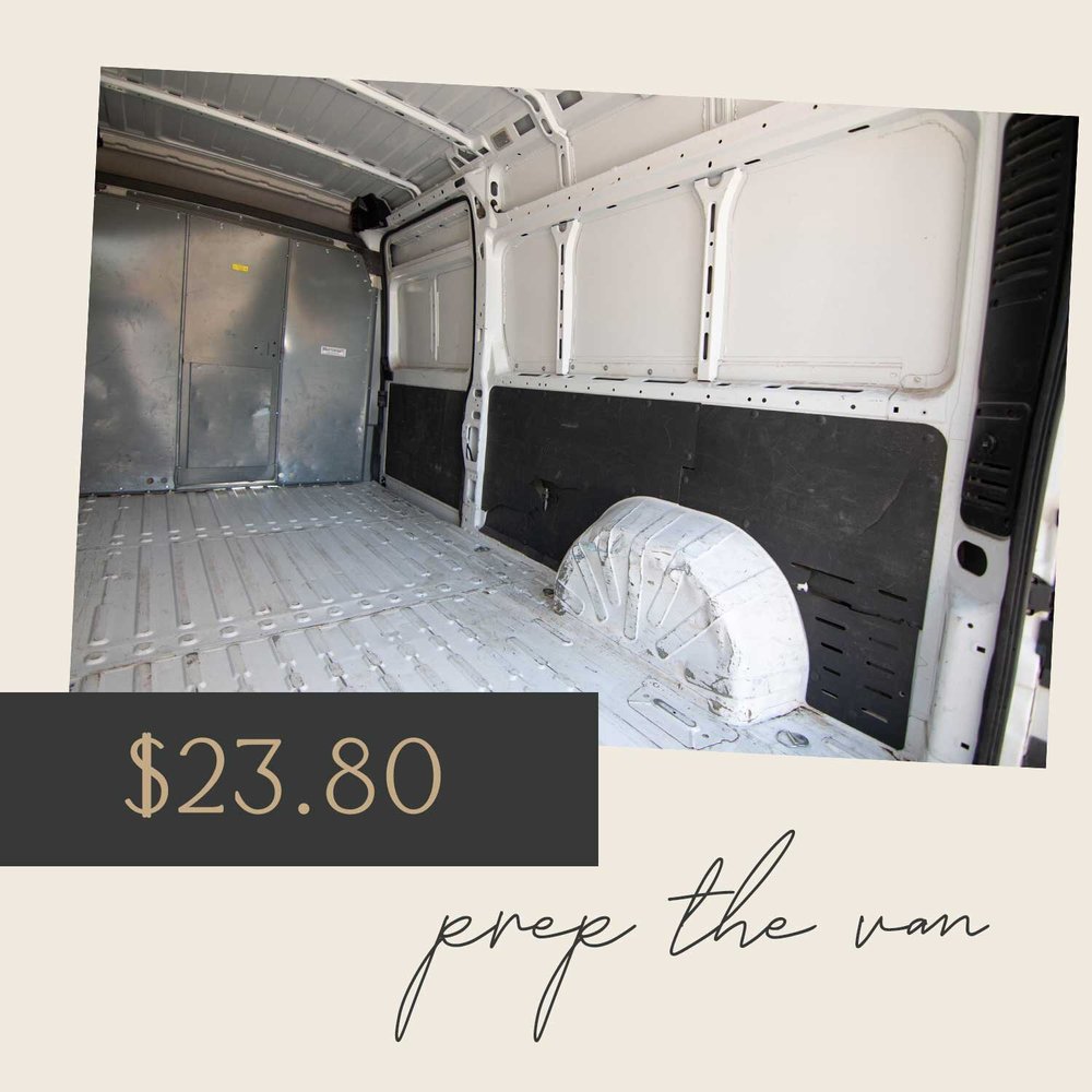 Our Van Conversion Cost + Full Shopping List of Materials — That Boujee ...